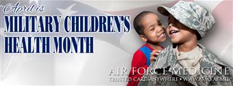 April is Military Children's Health Month (facebook banner)