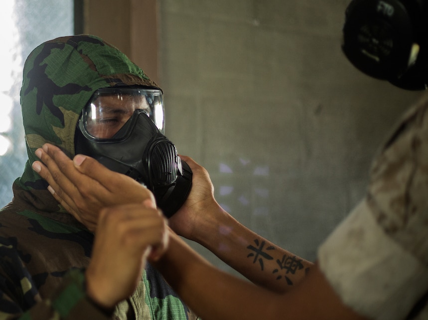 Getting gassed > United States Marine Corps Flagship > News Display