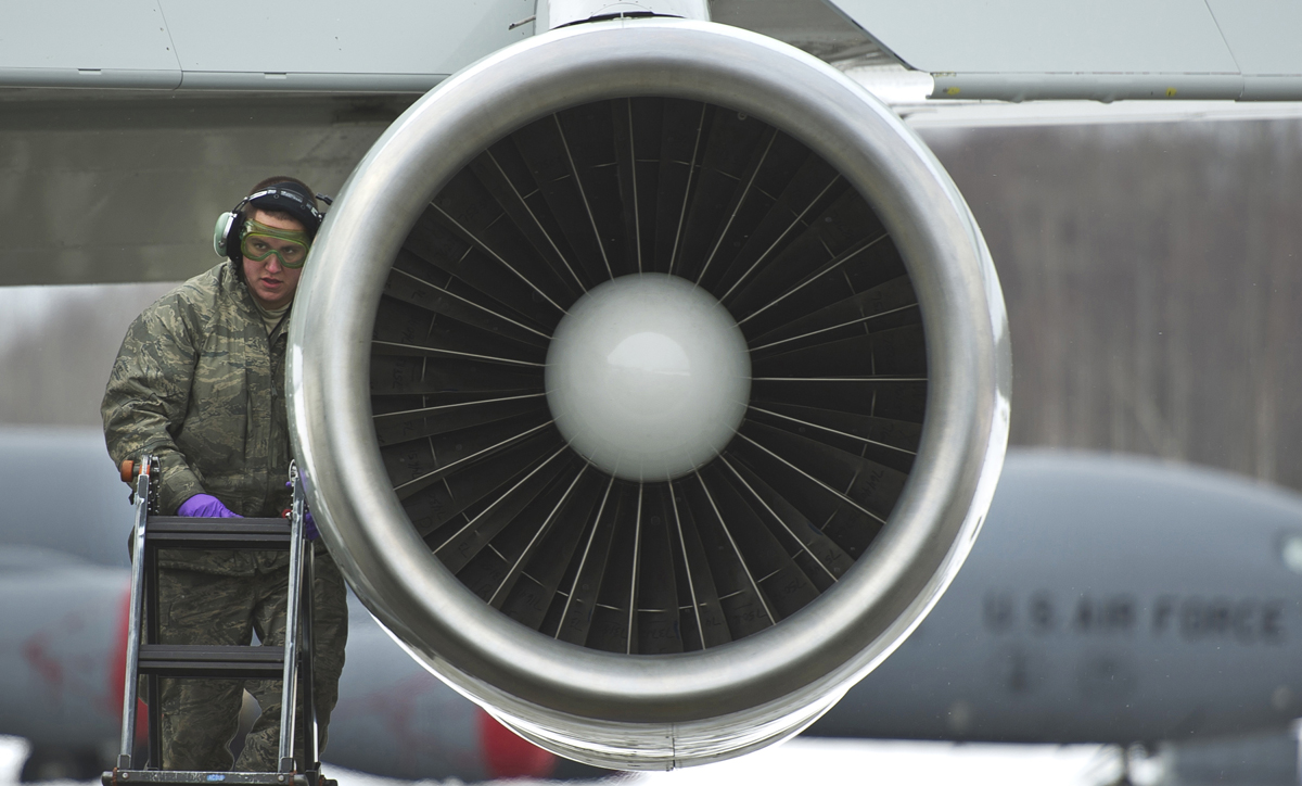 AWACS Maintenance Airmen get the Job Done