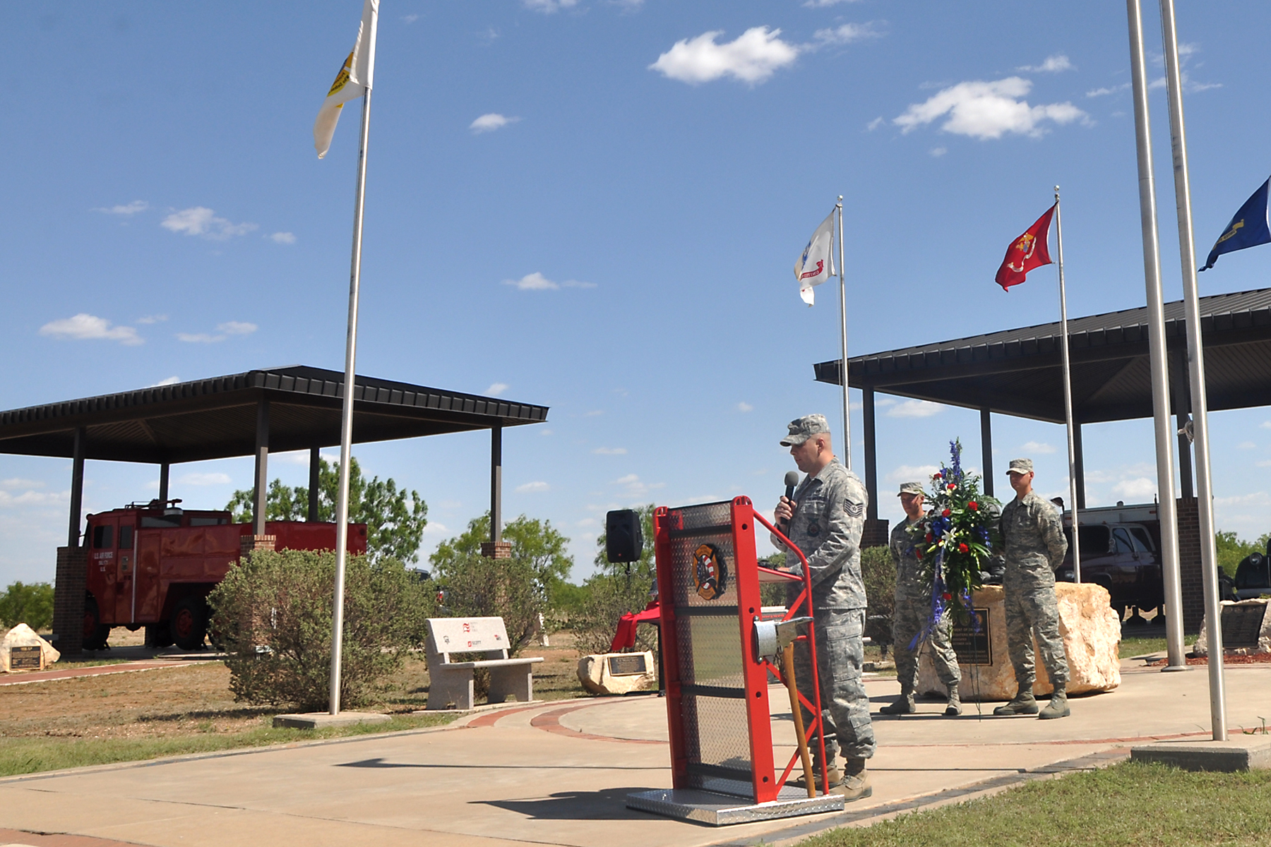 312th TRS remembers fallen firefighters