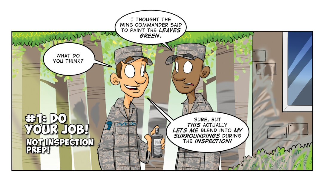 AMC and the Air Force Inspection System (AFIS) Cartoon #1