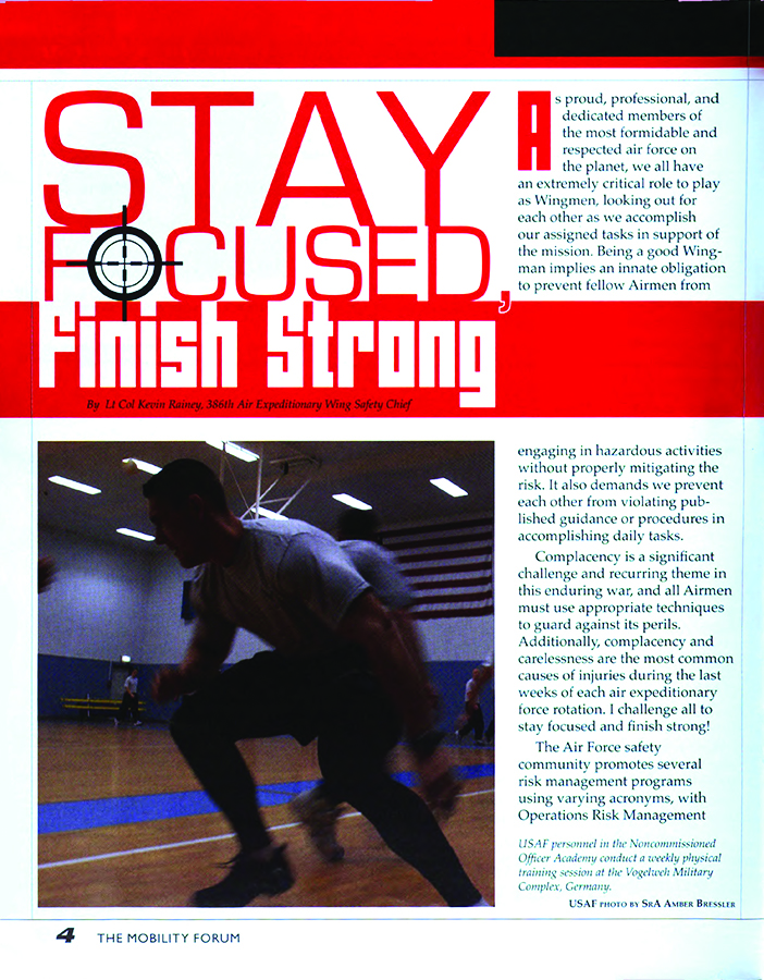 Stay Focused, Finish Strong