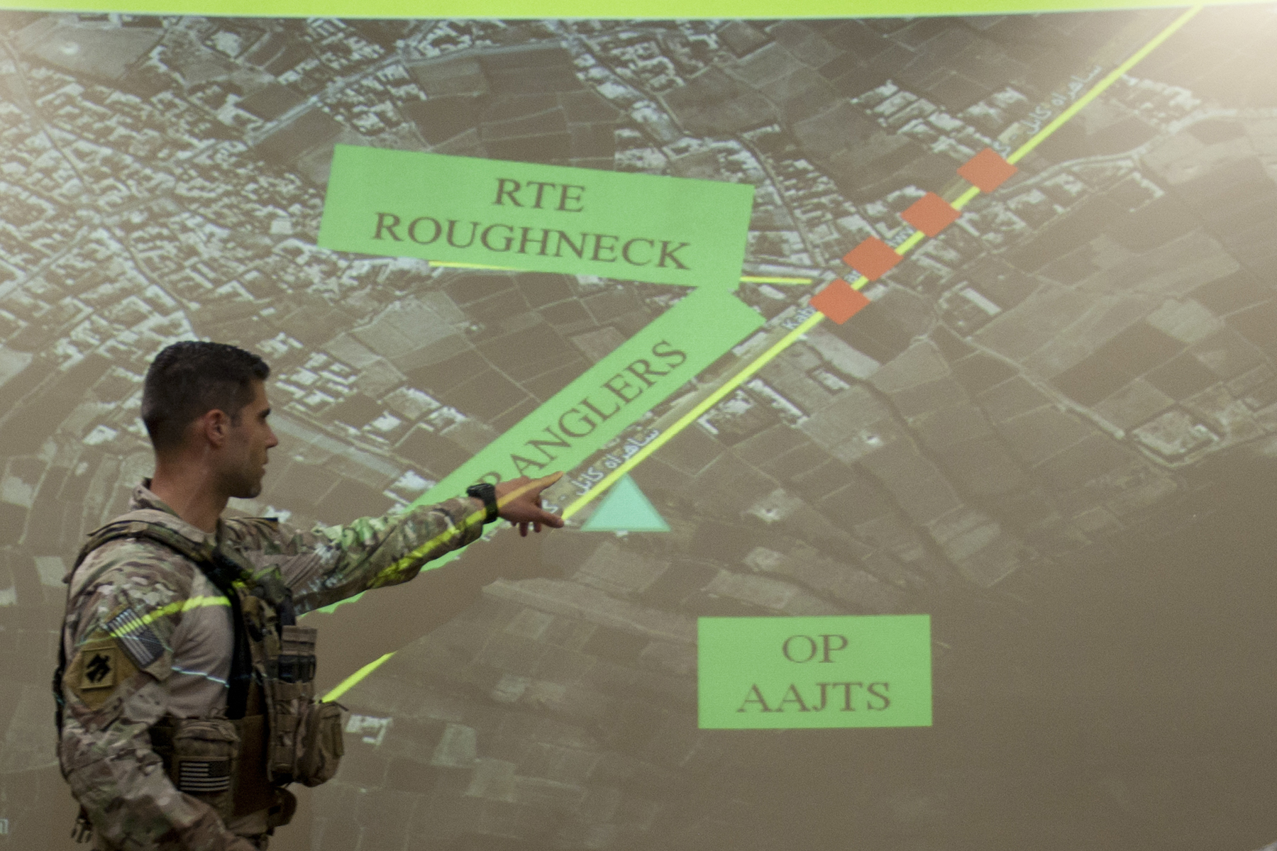 A member of the 146th Air Support Operations Squadron (ASOS ...