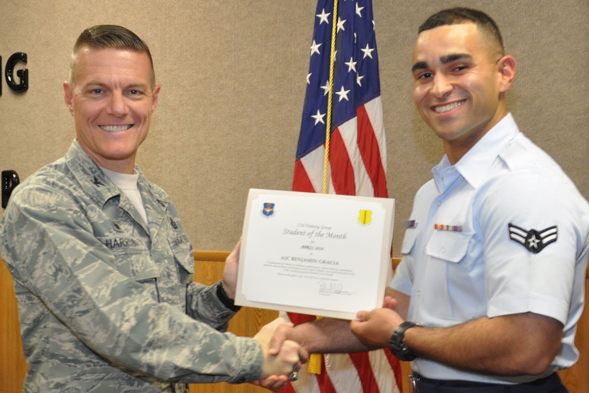 April 2014 Student of Month > Goodfellow Air Force Base > Article Display