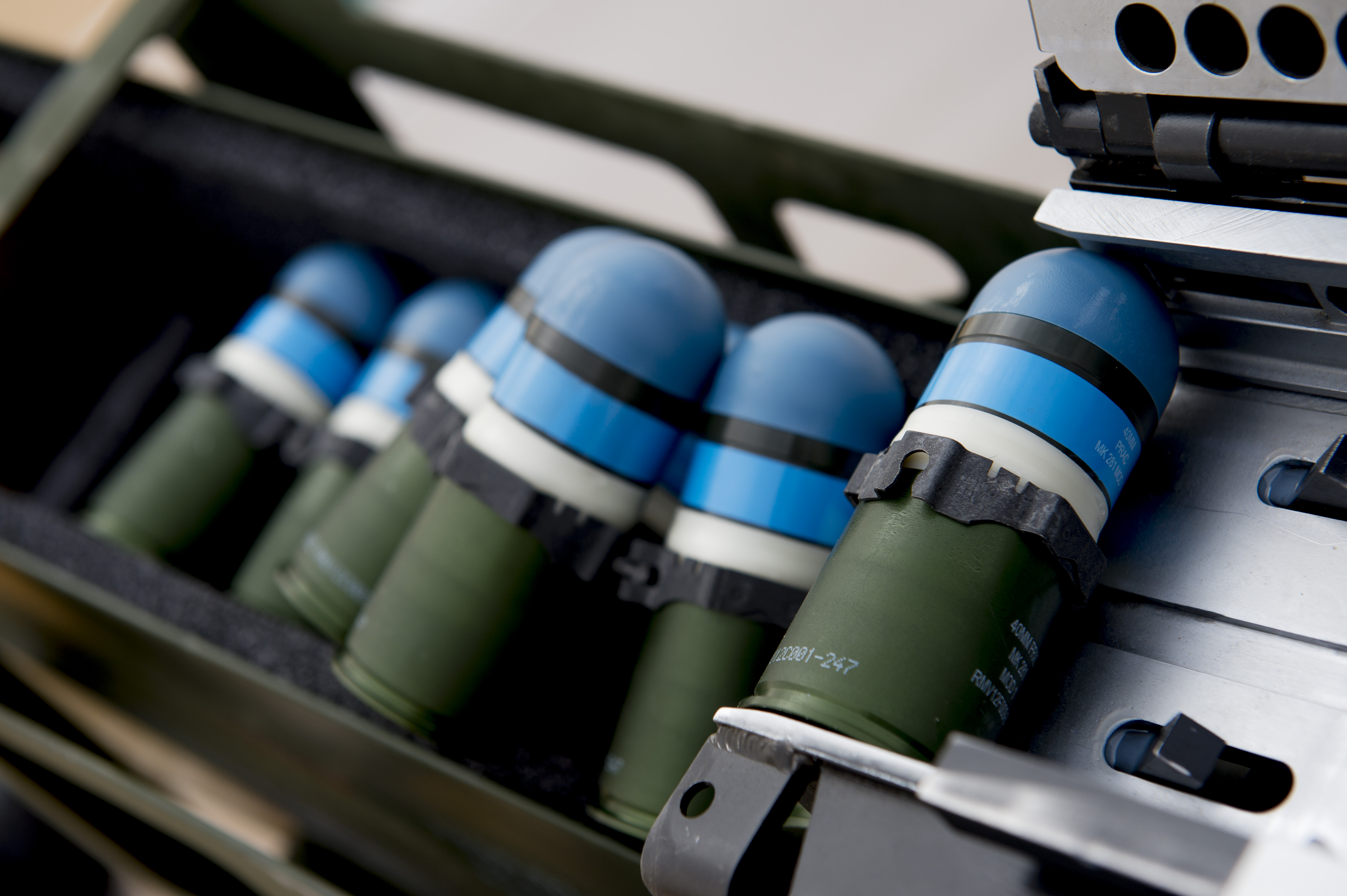 386th Expeditionary Security Forces Squadron performs Mark 19 40mm ...