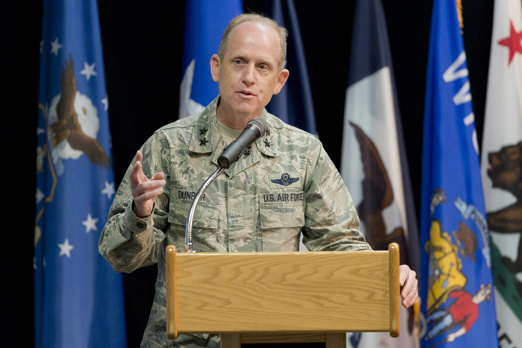 Maj. Gen. Donald P. Dunbar, Wisconsin adjutant general delivers host ...