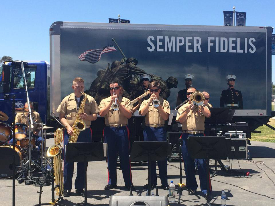 3rd MAW Band Plays for High School Students