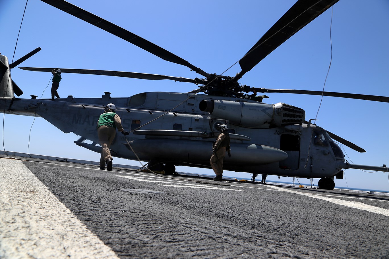 Aiircraft Towing Exercise