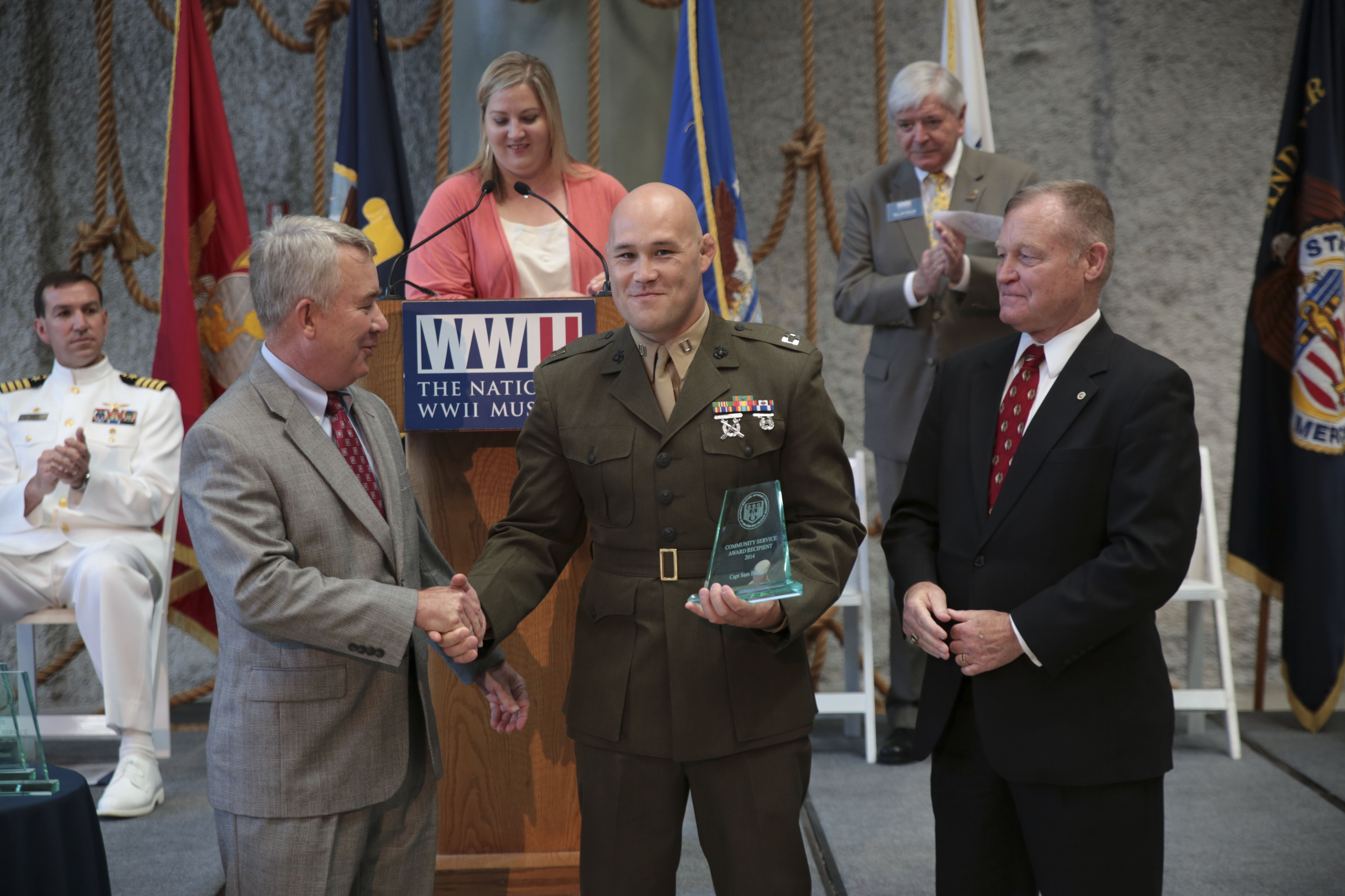 MARFORRES Marine receives Mayor's Community Service Award