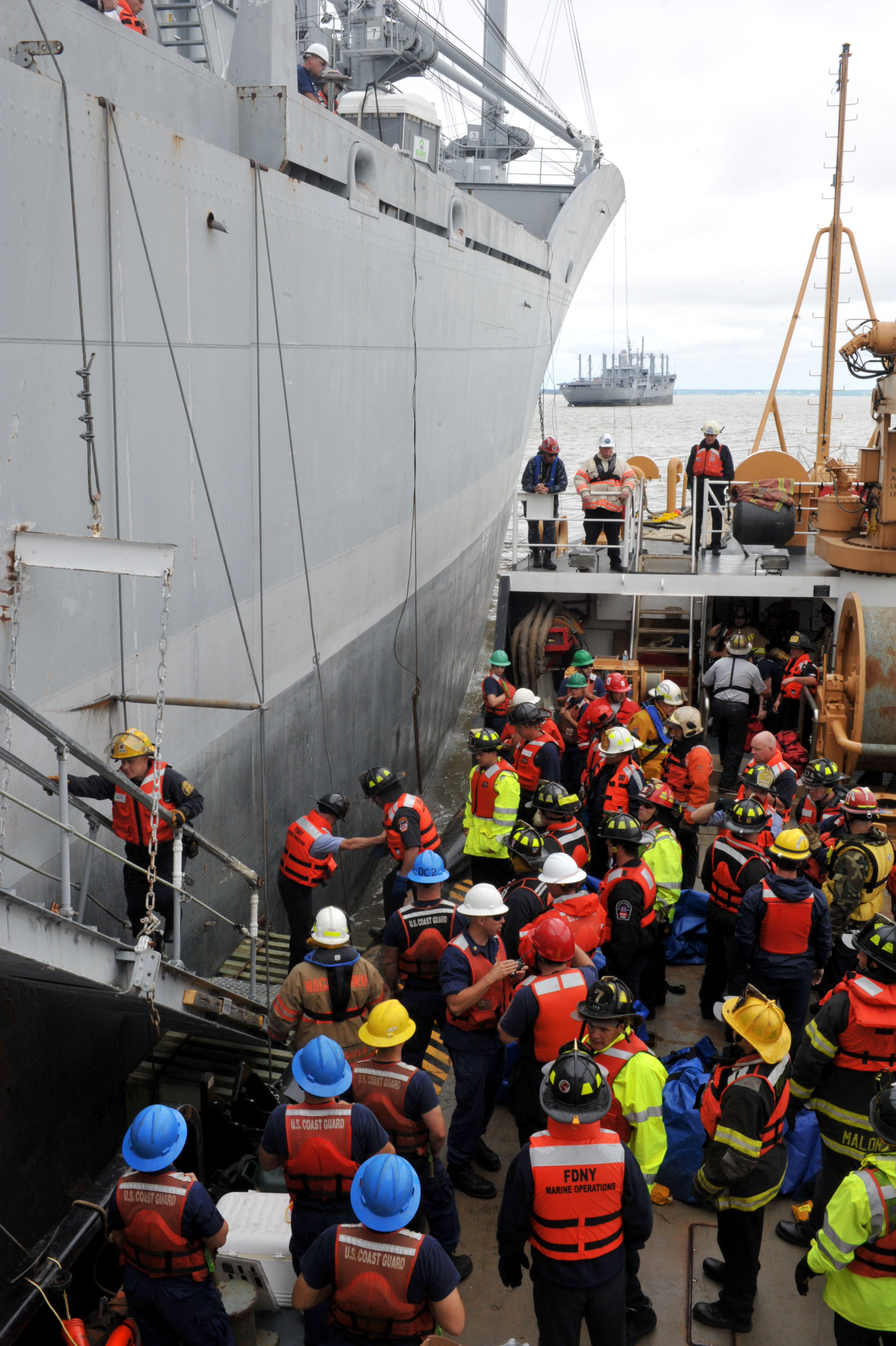 Eustis hosts multi-agency marine firefighting school