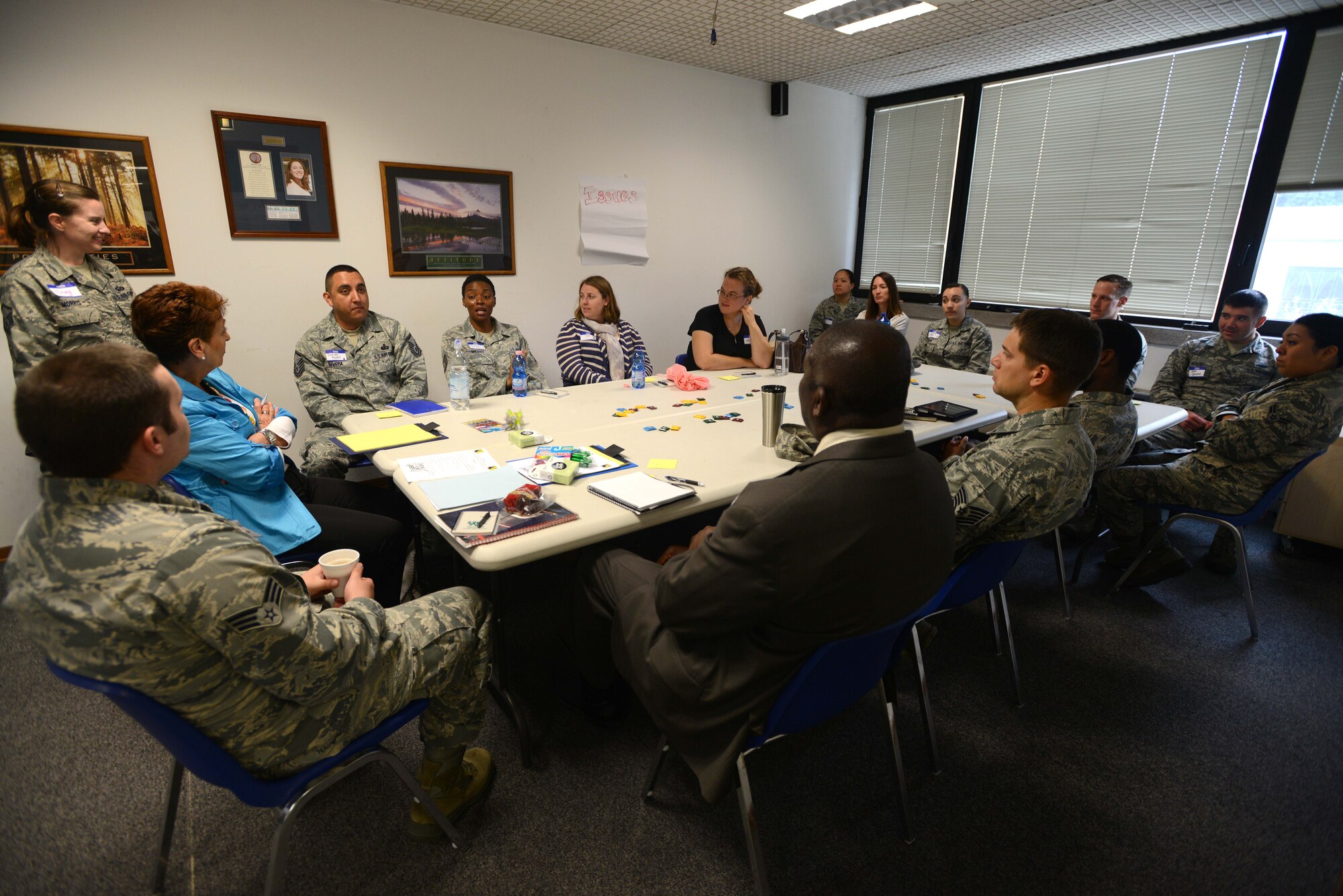 Encouraging base wide discussion during forum > Aviano Air Base > Display