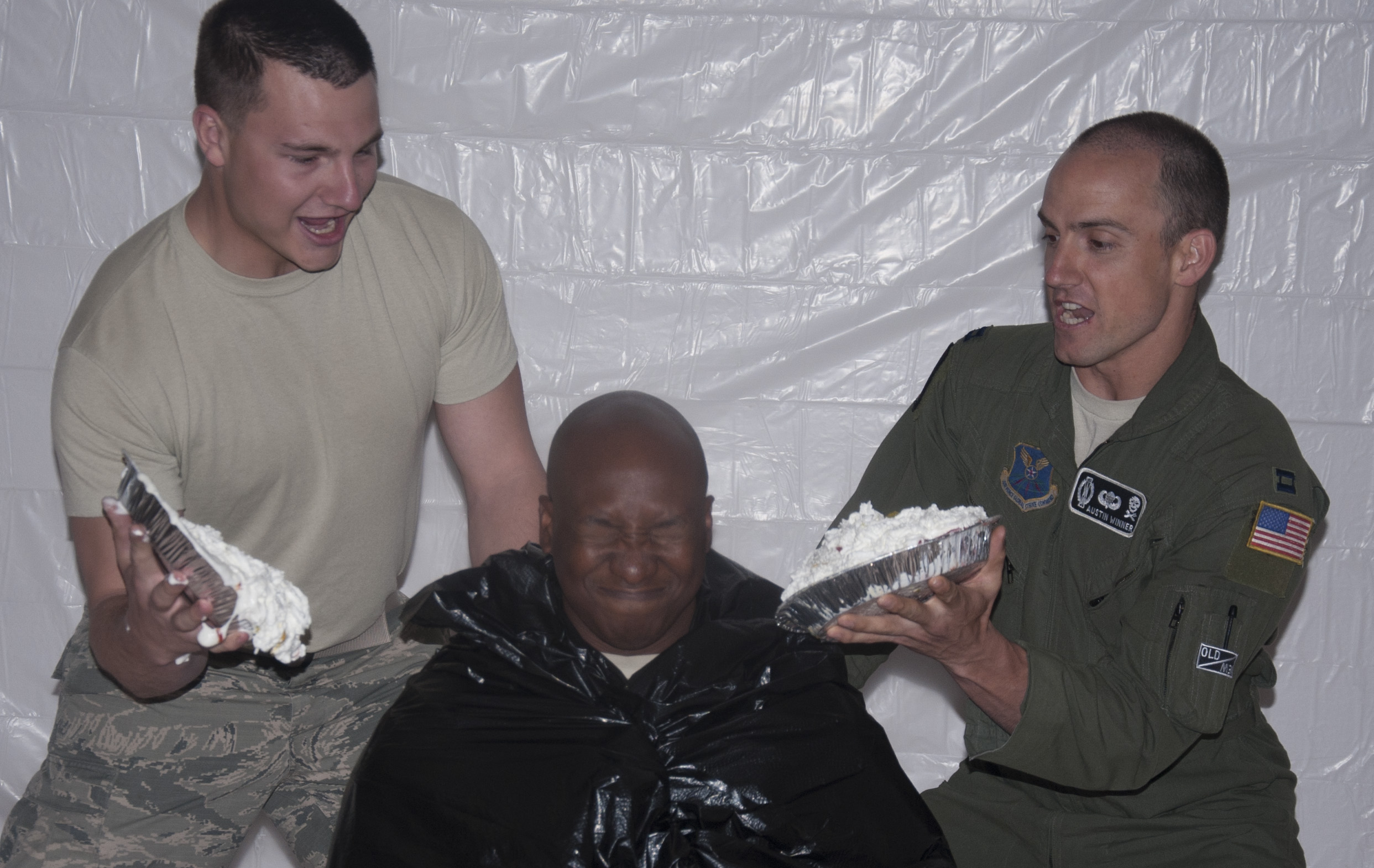 Base leadership takes a pie for dining out > F.E. Warren Air Force Base ...