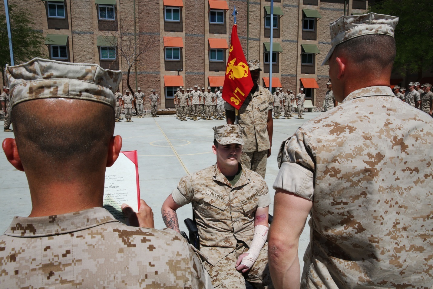 'Cutting Edge' Marine promoted after deployment