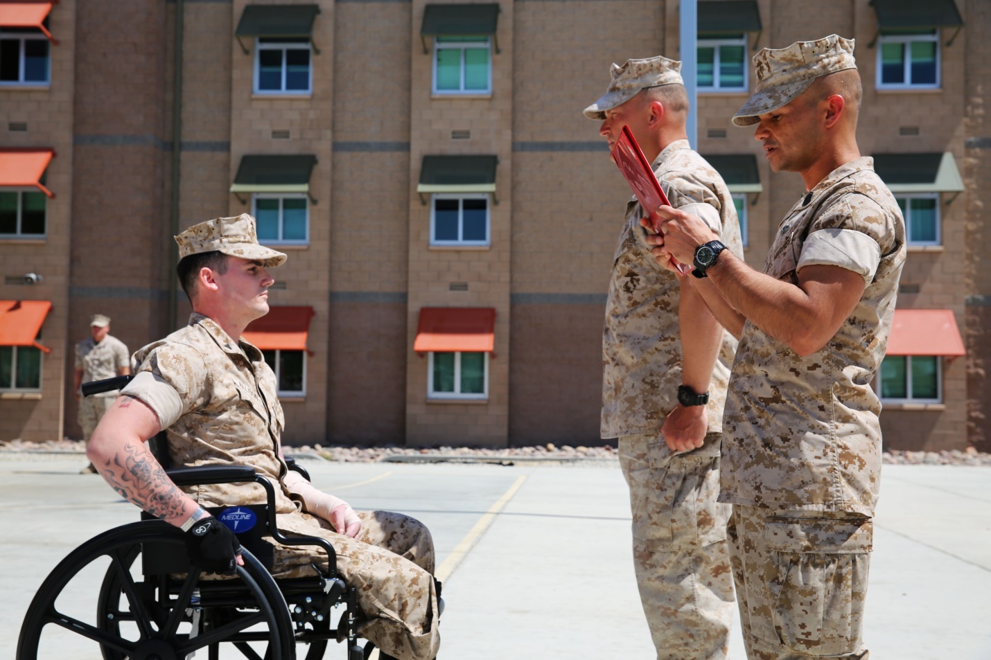 'Cutting Edge' Marine promoted after deployment