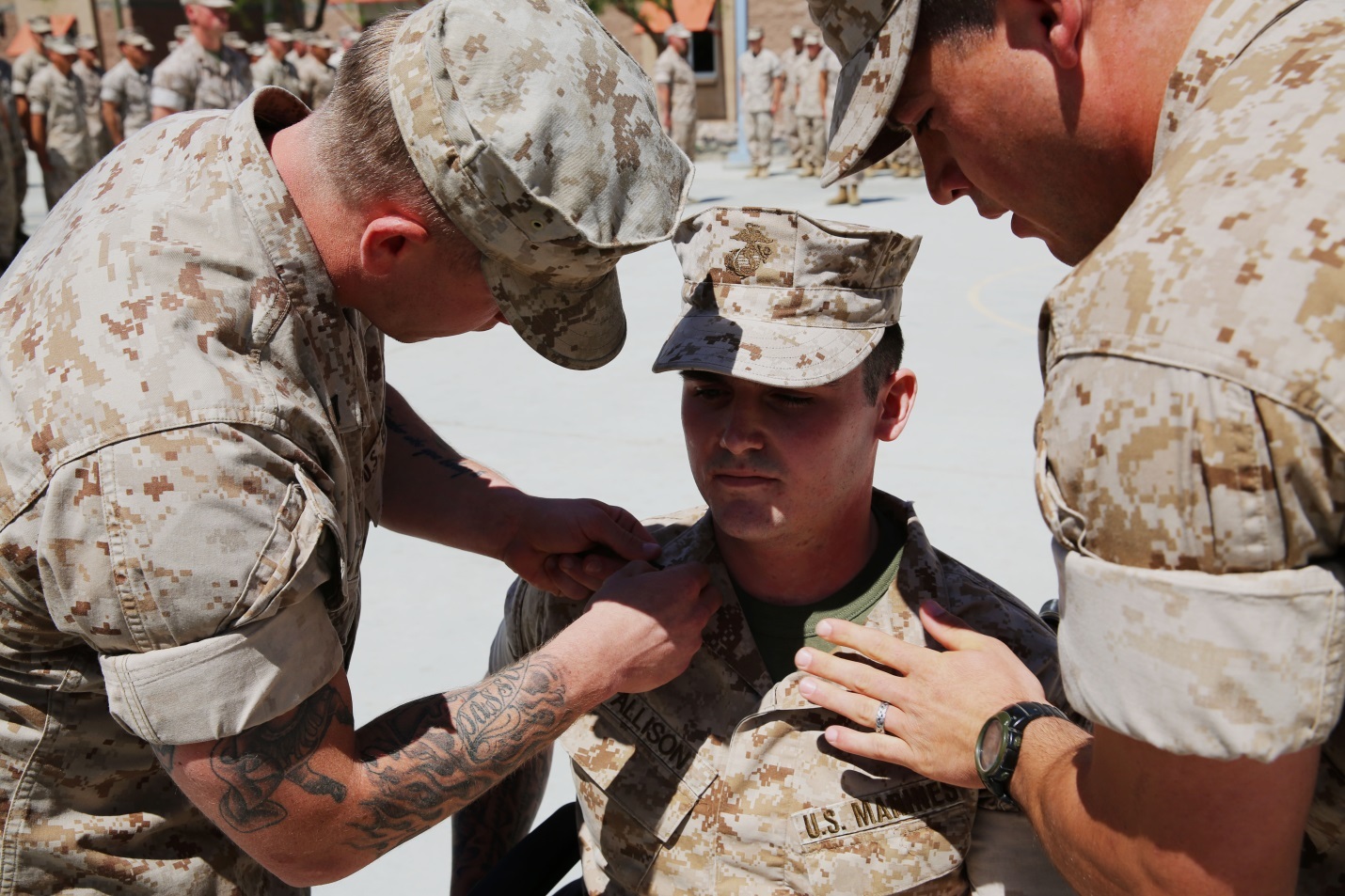 'Cutting Edge' Marine promoted after deployment