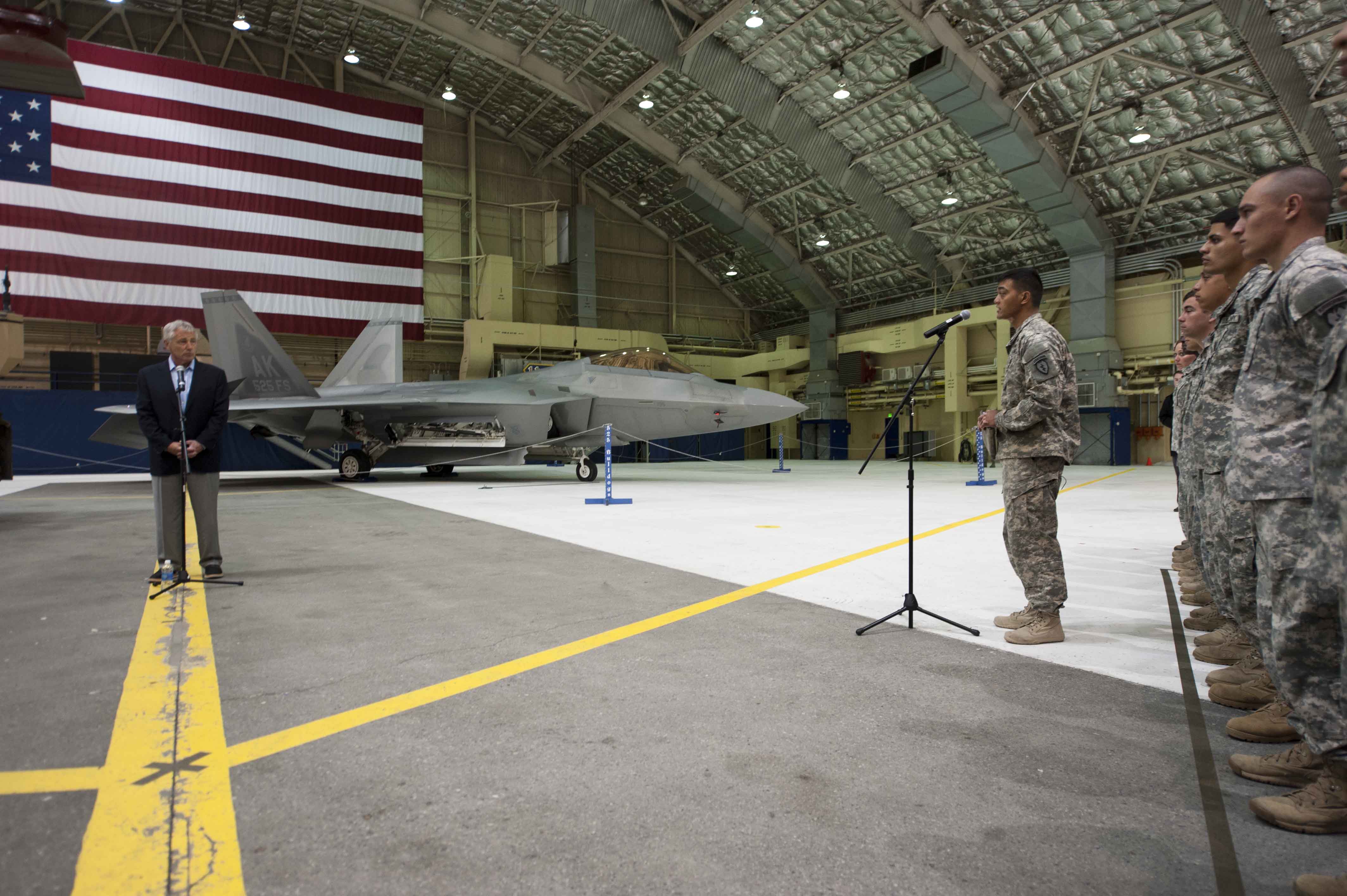 Secretary of Defense visits JBER