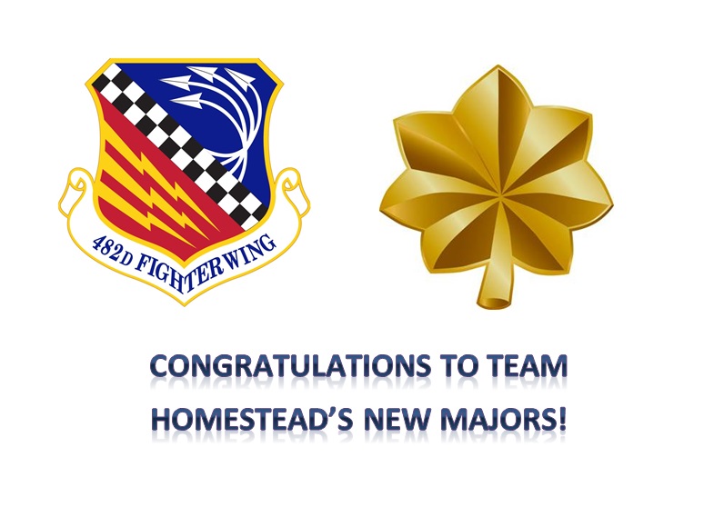 Wing members selected for promotion to Major > Homestead Air Reserve ...
