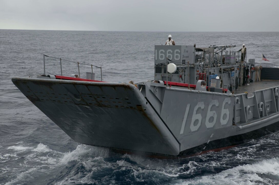 LCUs support ship to shore movement during Blue Chromite