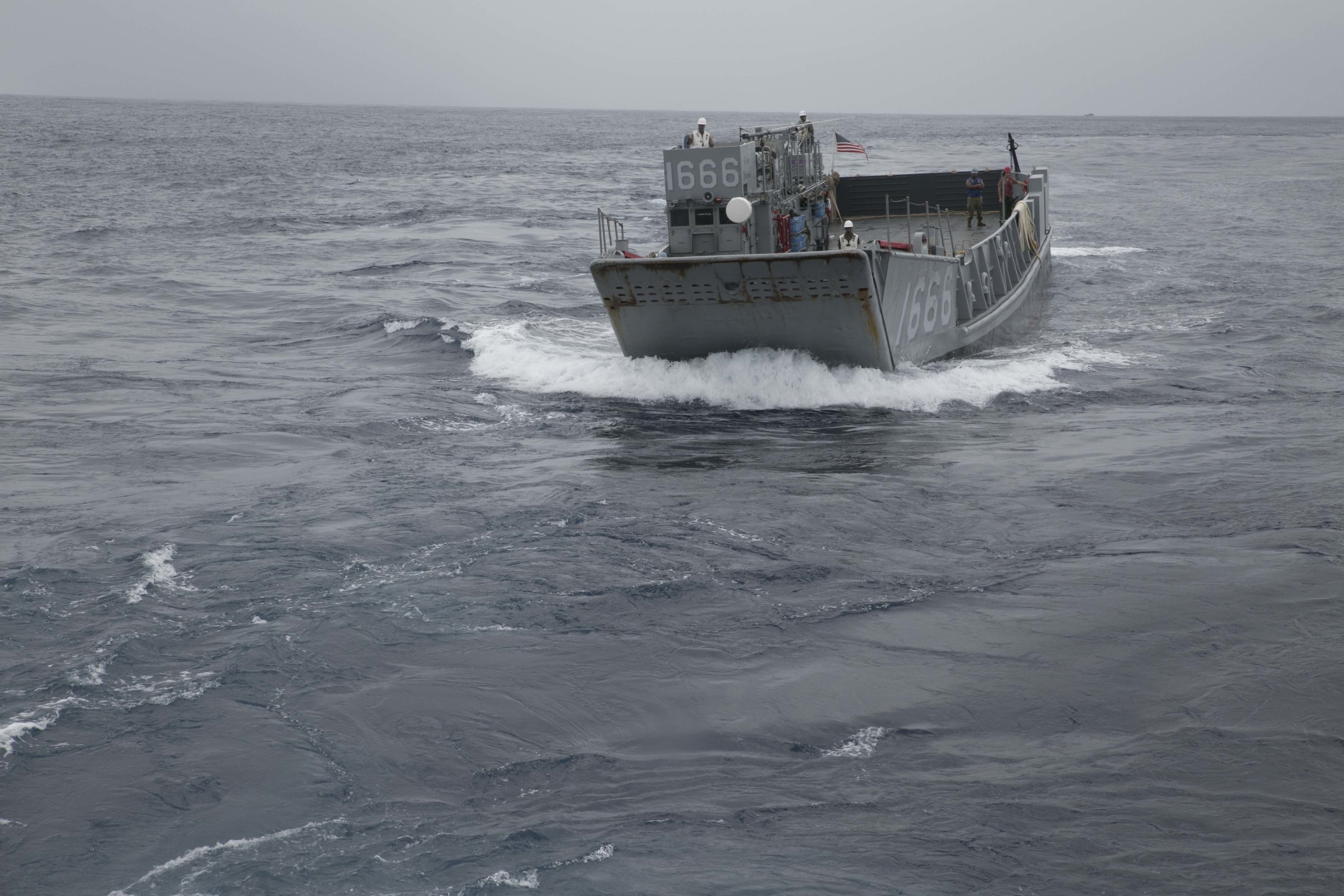 LCUs support ship to shore movement during Blue Chromite