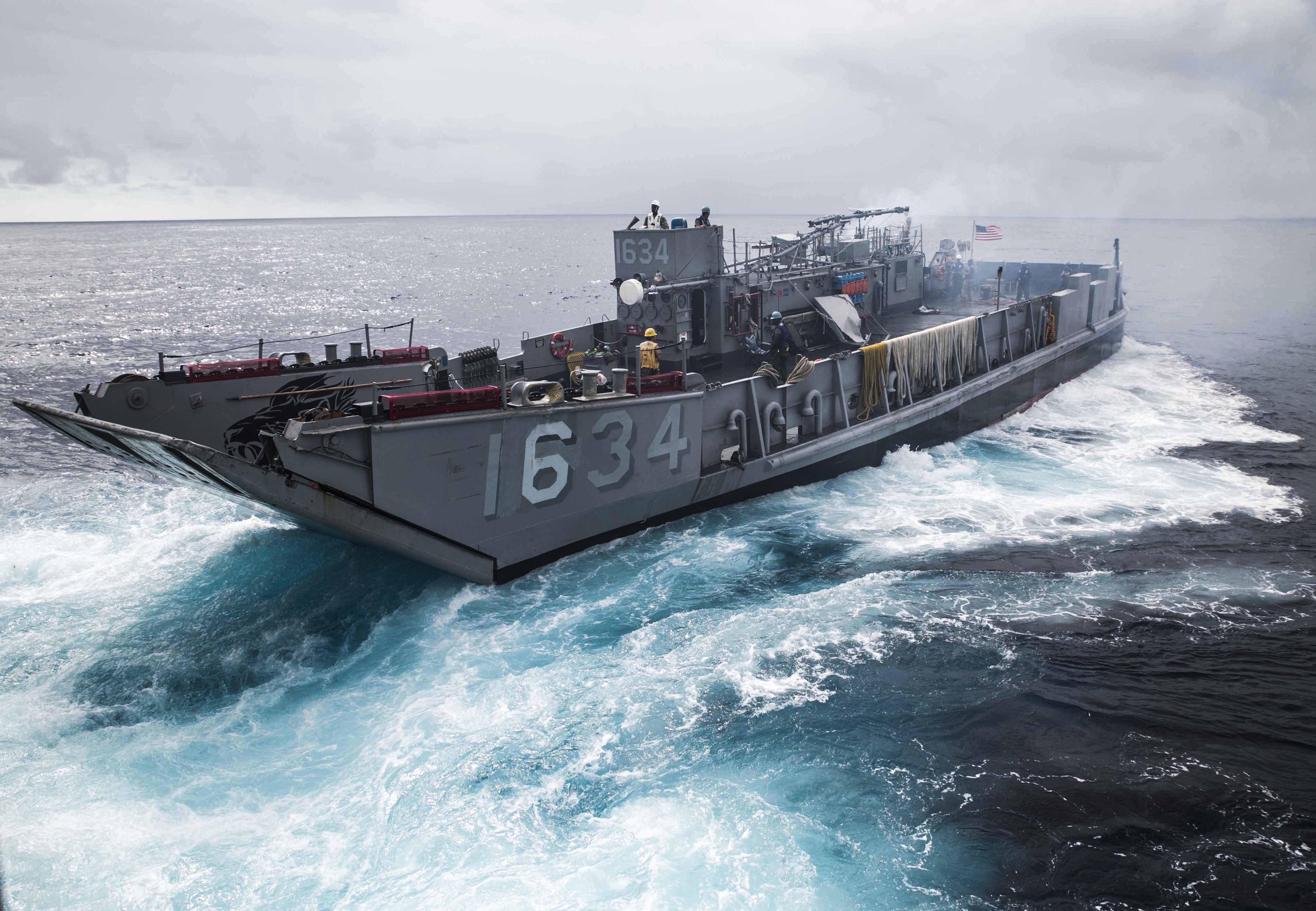 LCUs support ship to shore movement during Blue Chromite