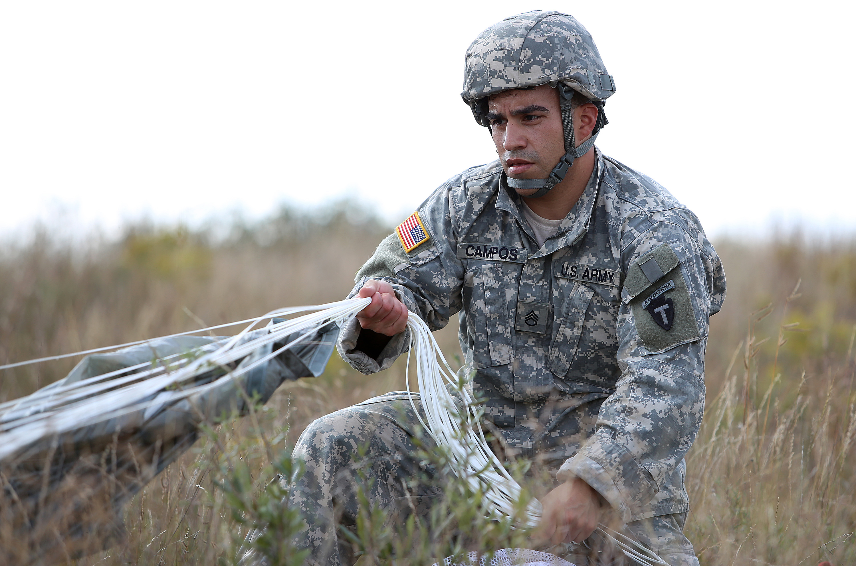 Paratroopers parachute onto JBSA-Camp Bullis