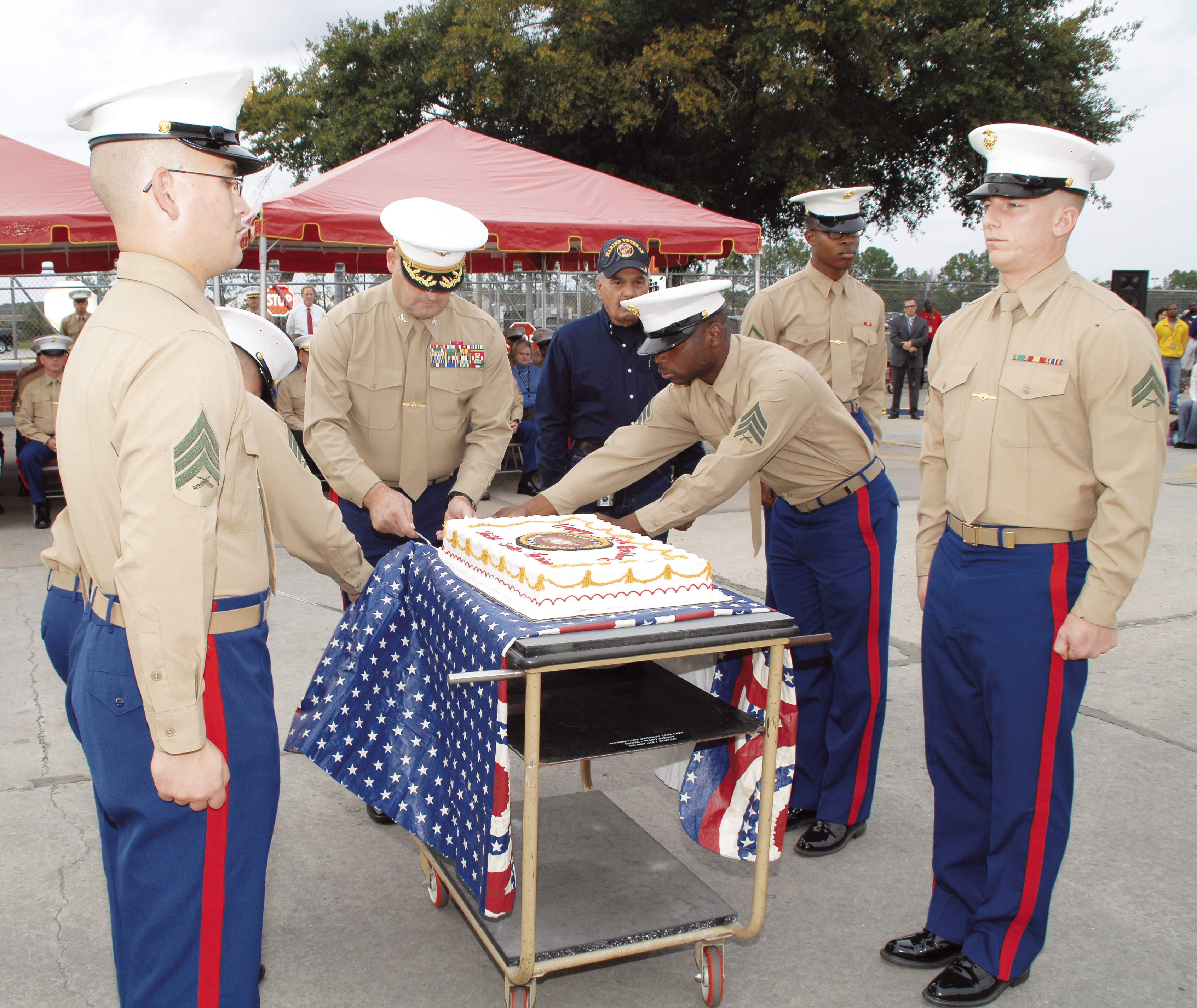 MDMC personnel celebrate Corps' 239th birthday