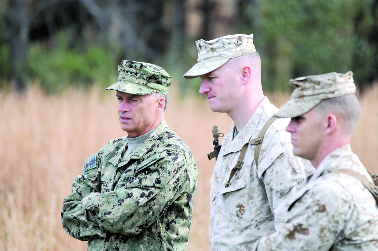 Admiral Winnefeld views infantry officer training