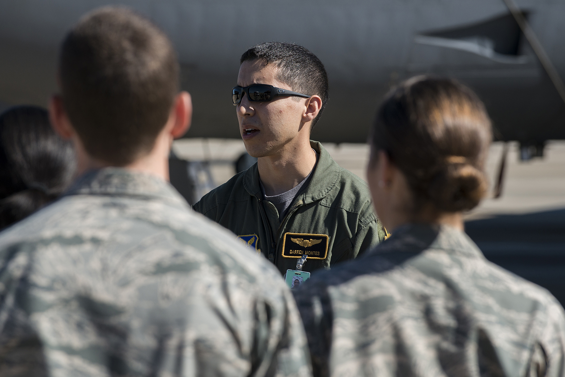 AFROTC cadets tour a B-52