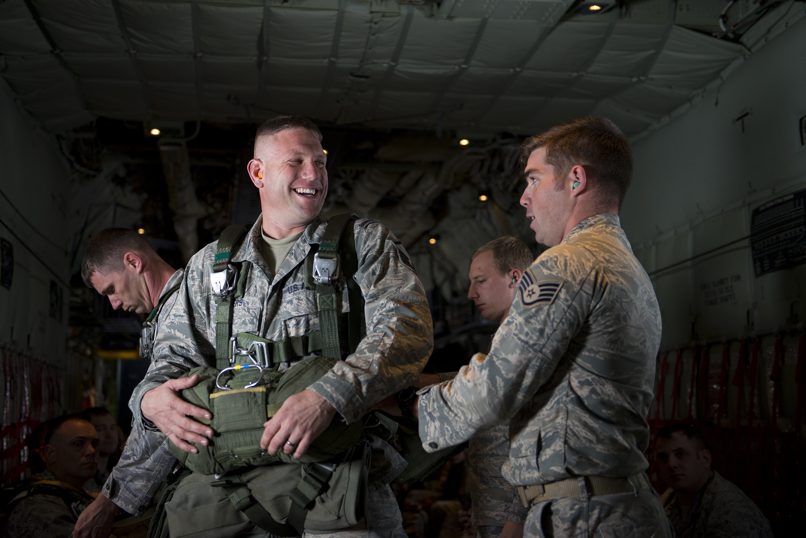 Defenders attach to plane, jump > Air Combat Command > News