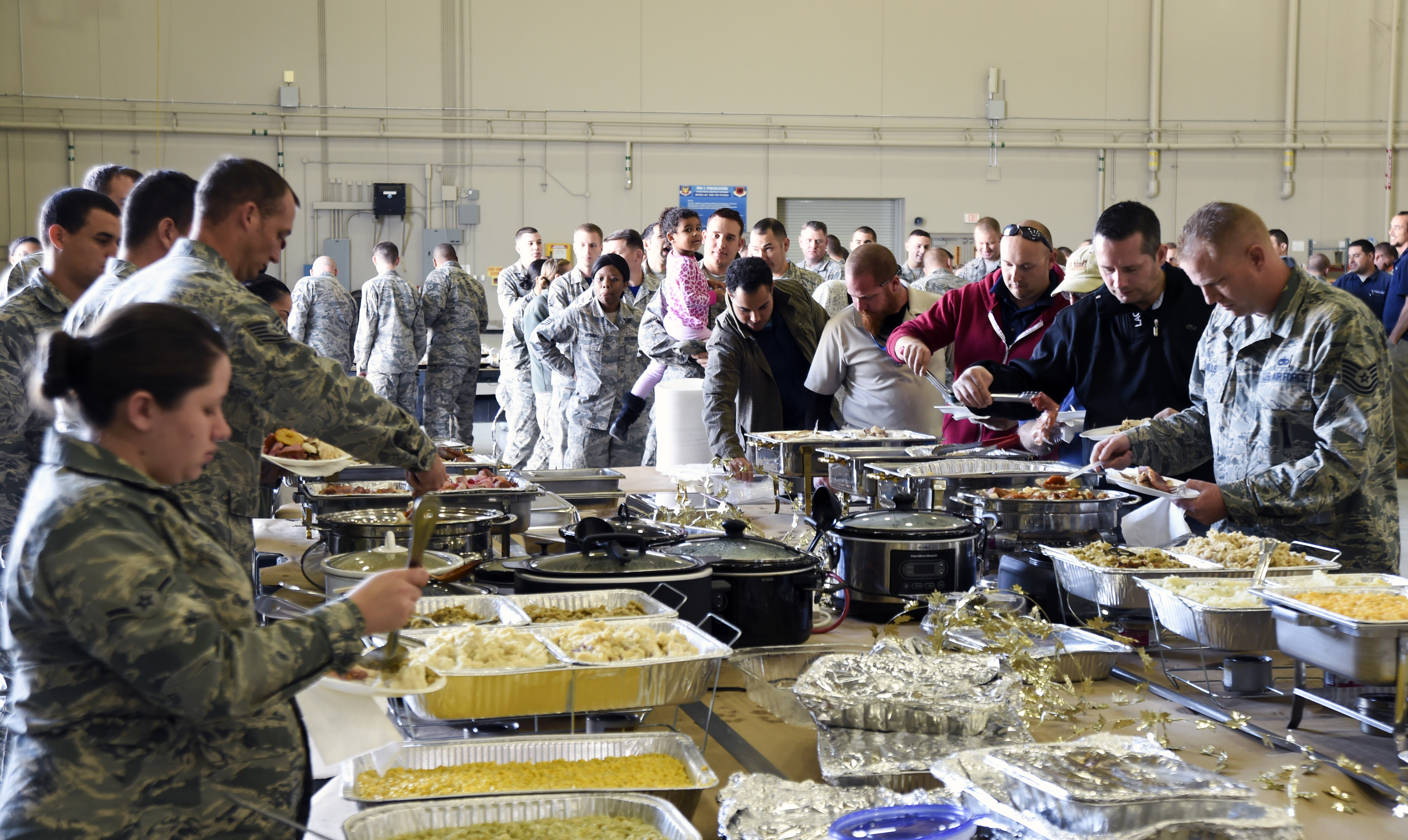 Creech Airmen celebrate Thanksgiving, family