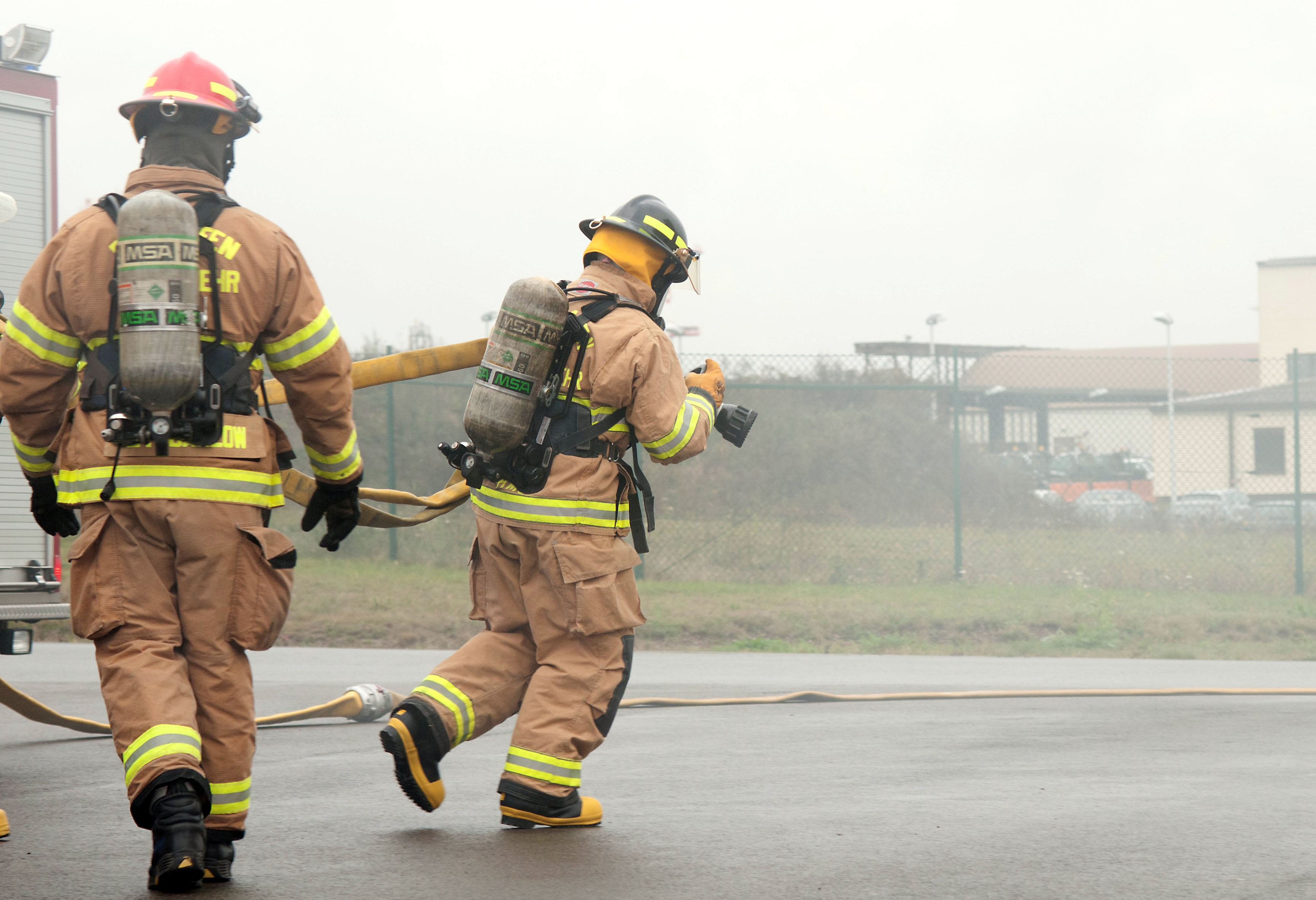 Wing leaders receive firefighter experience > Ramstein Air Base ...