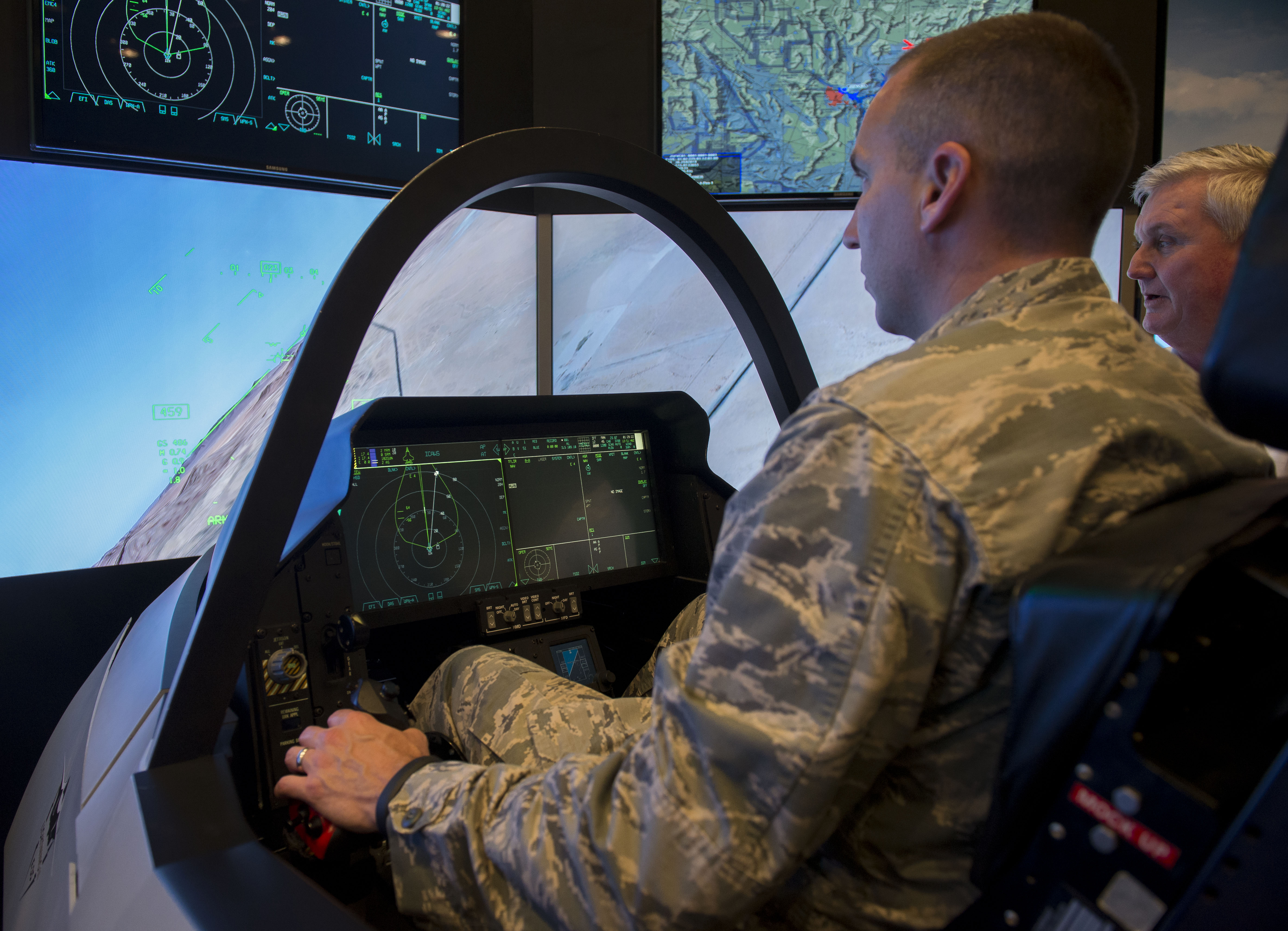 Lockheed Martin F-35 Lightning II simulator visit Yokota