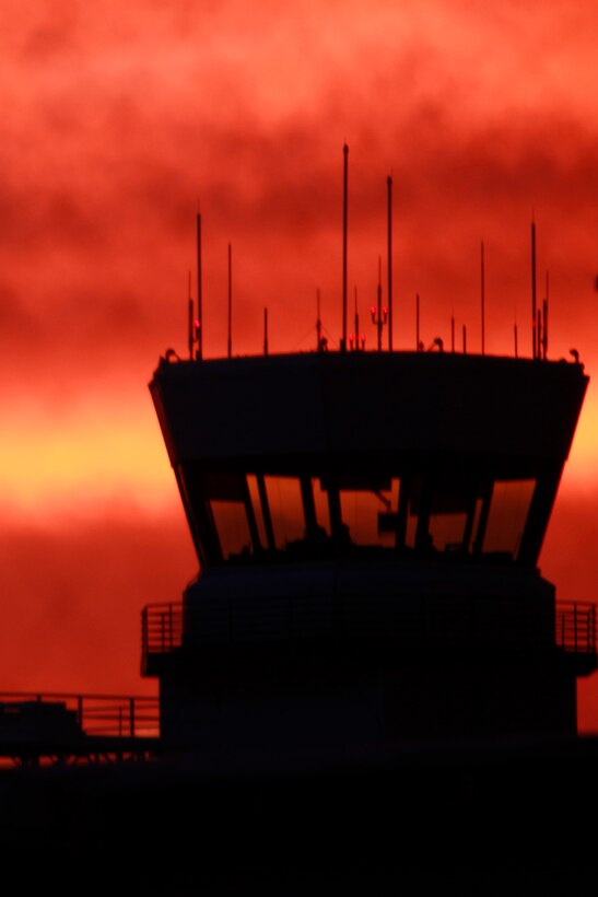 Sunrise at Marine Corps Air Station Cherry Point, N.C.