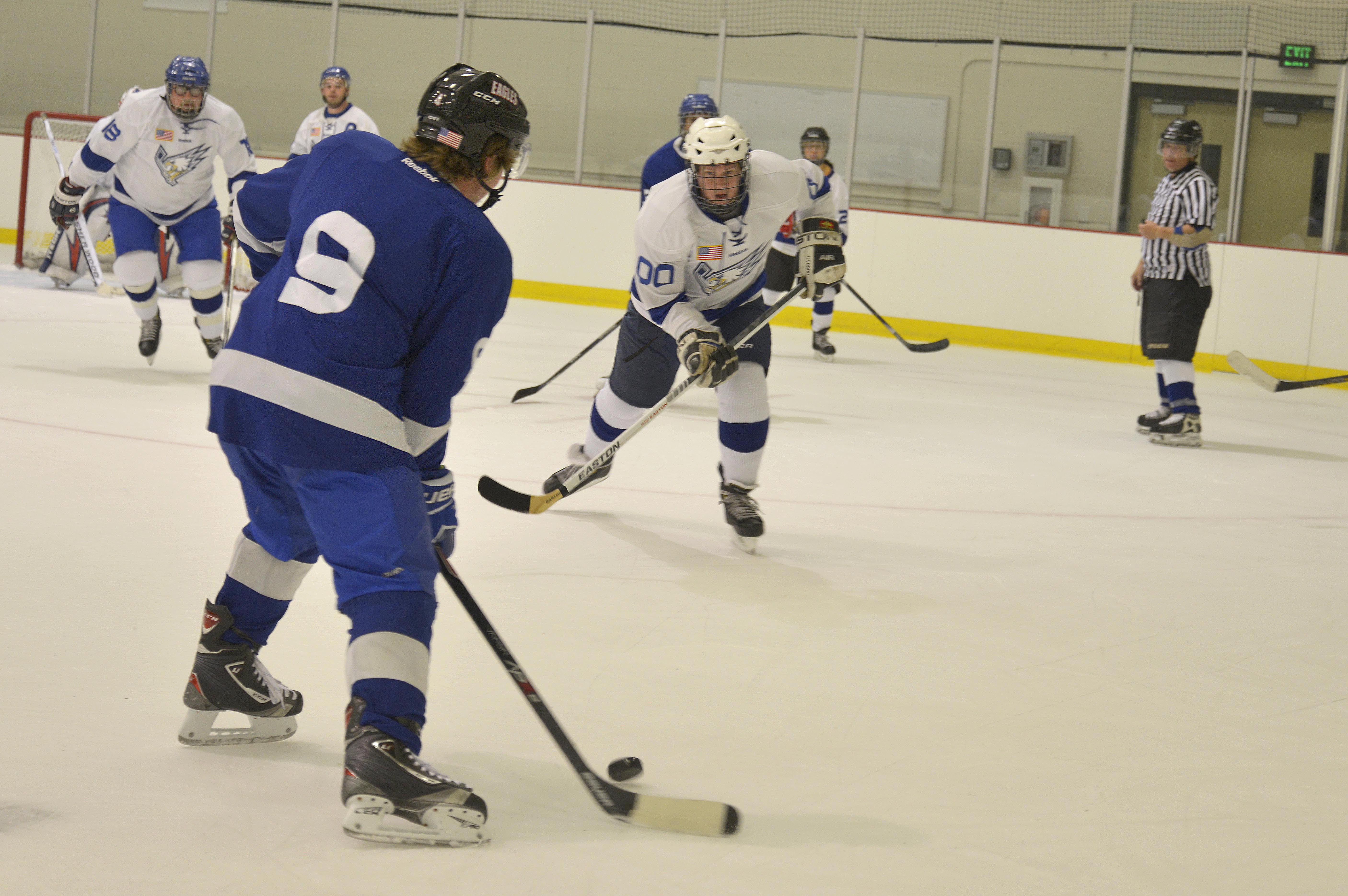 Leadership coaches Blue vs. White Fairchild hockey teams > Fairchild ...