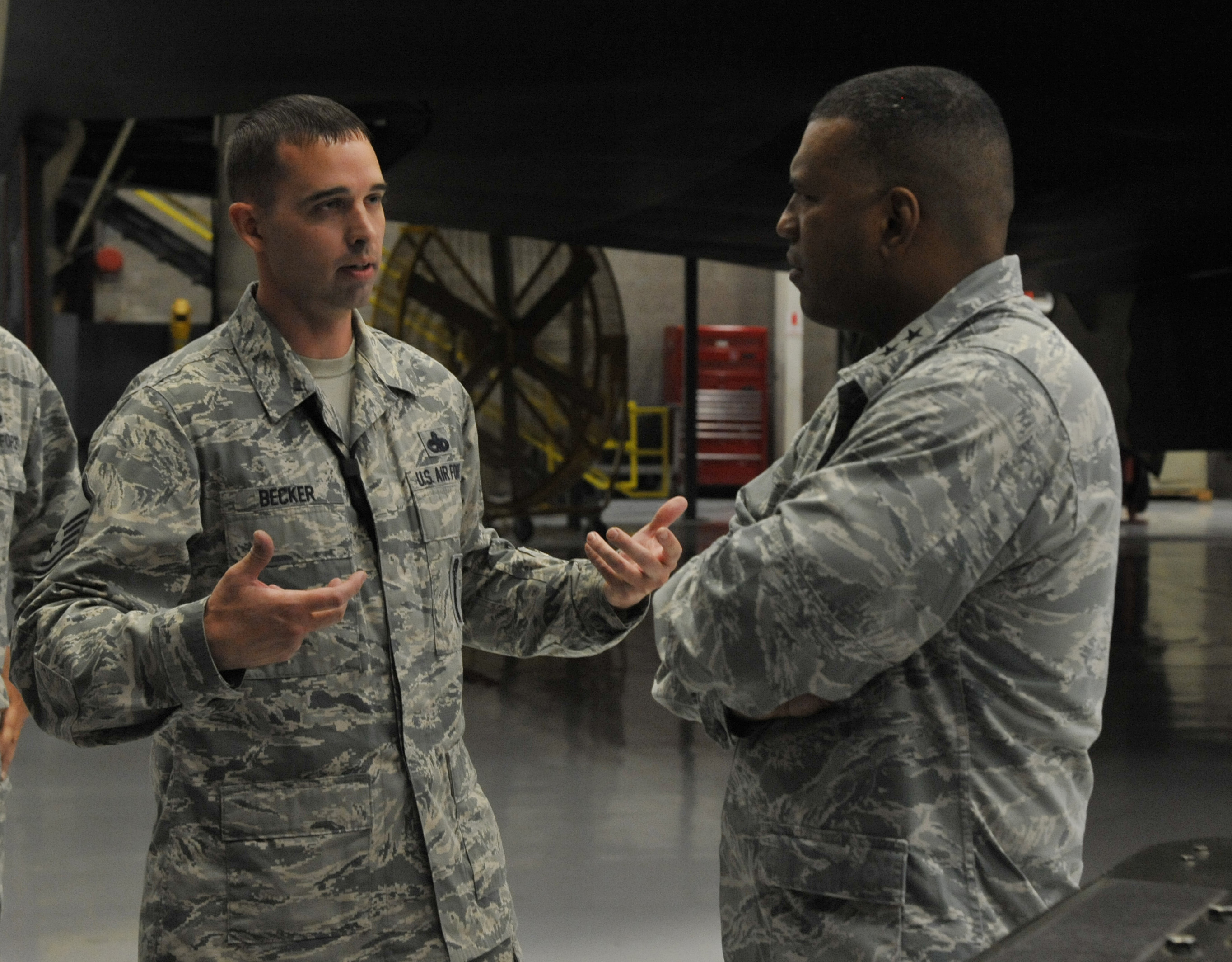 Maj. Gen. Clark visits Whiteman Air Force Base