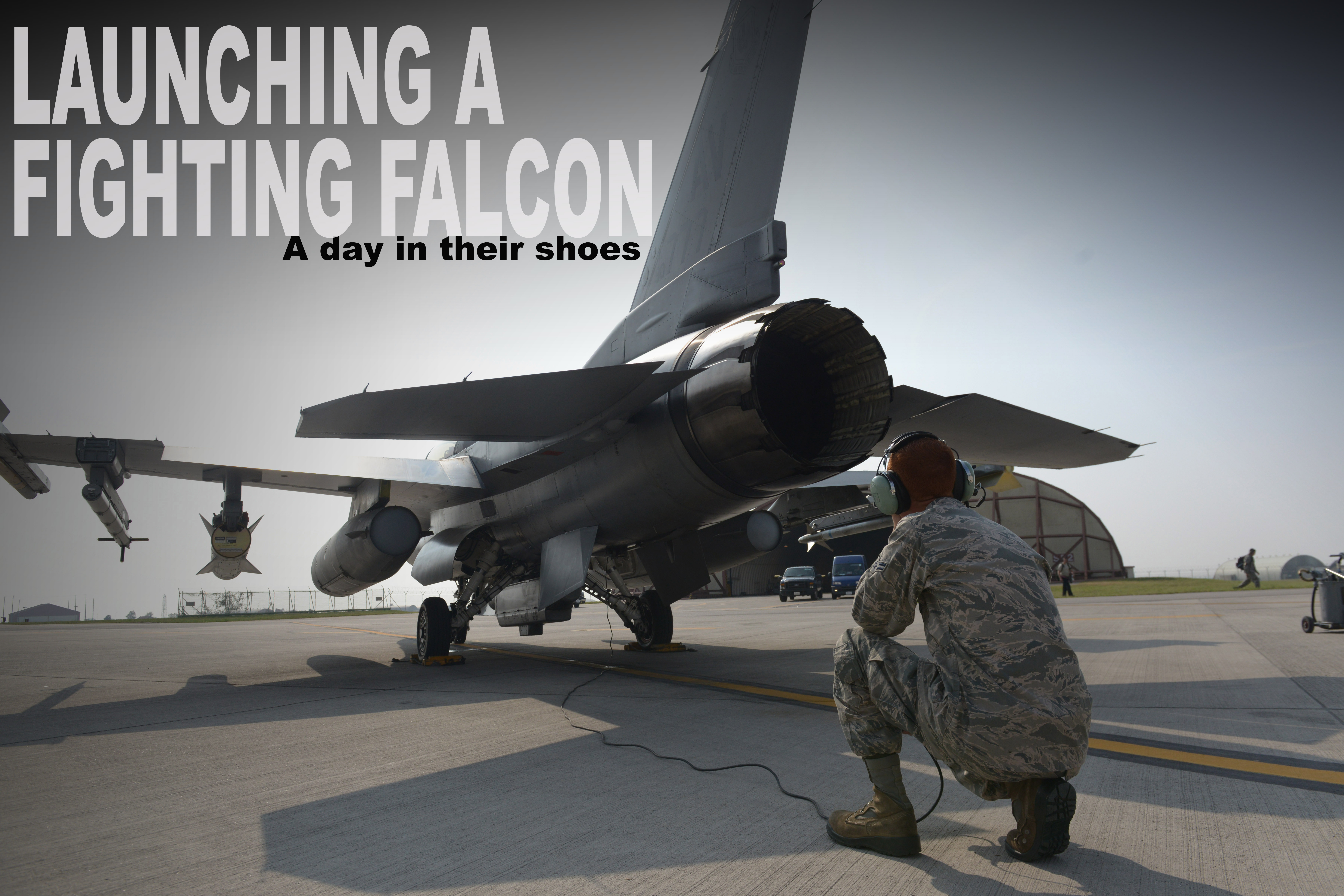 Launching a Fighting Falcon