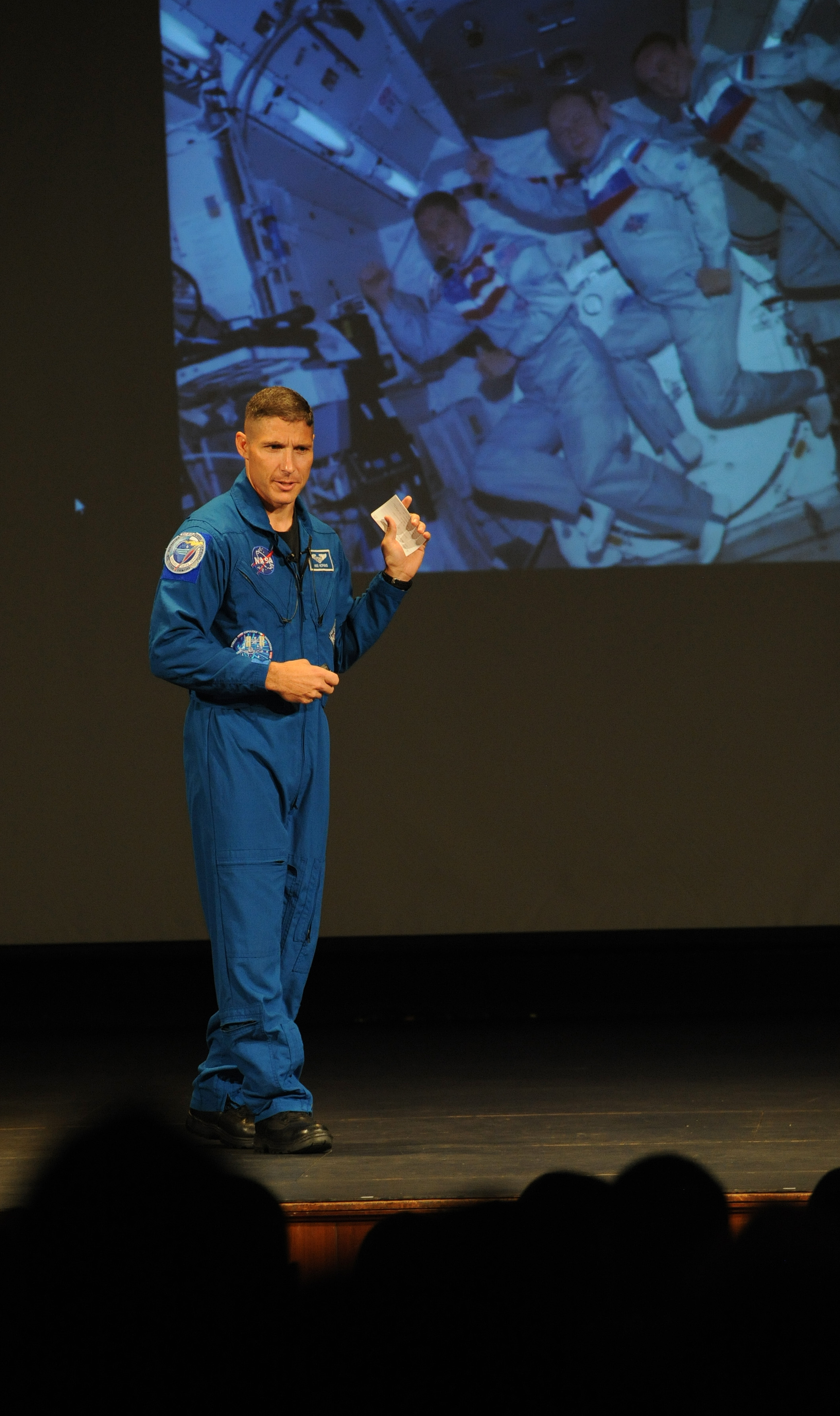 NASA astronaut gives leadership lecture