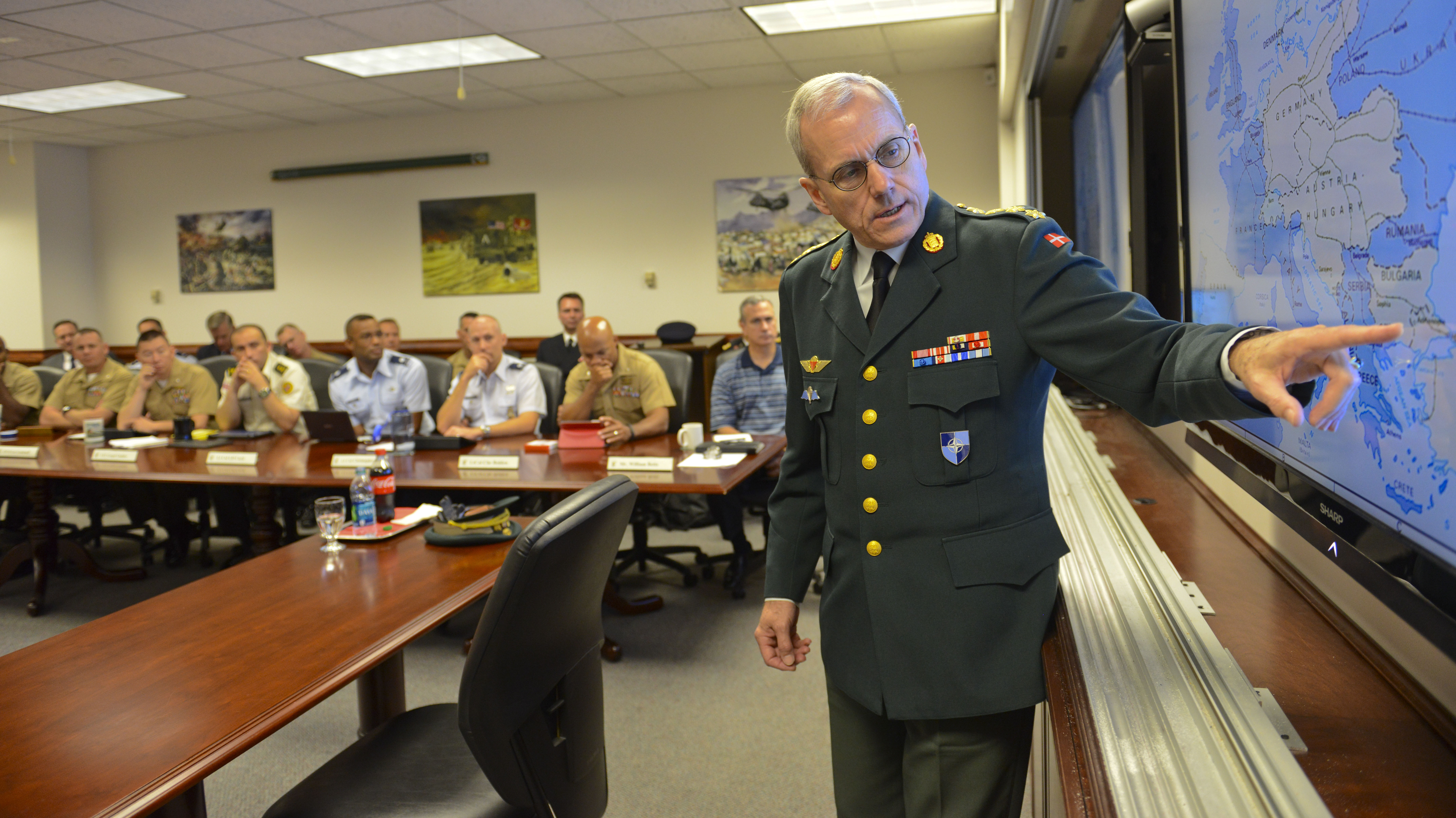 NATO Chairman visits Marine Corps War College, speaks about future of ...
