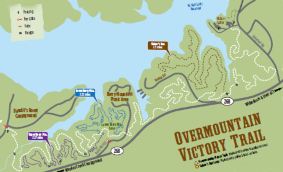 Berry Mountain Graphic, W. Kerr Scott Dam and Reservoir