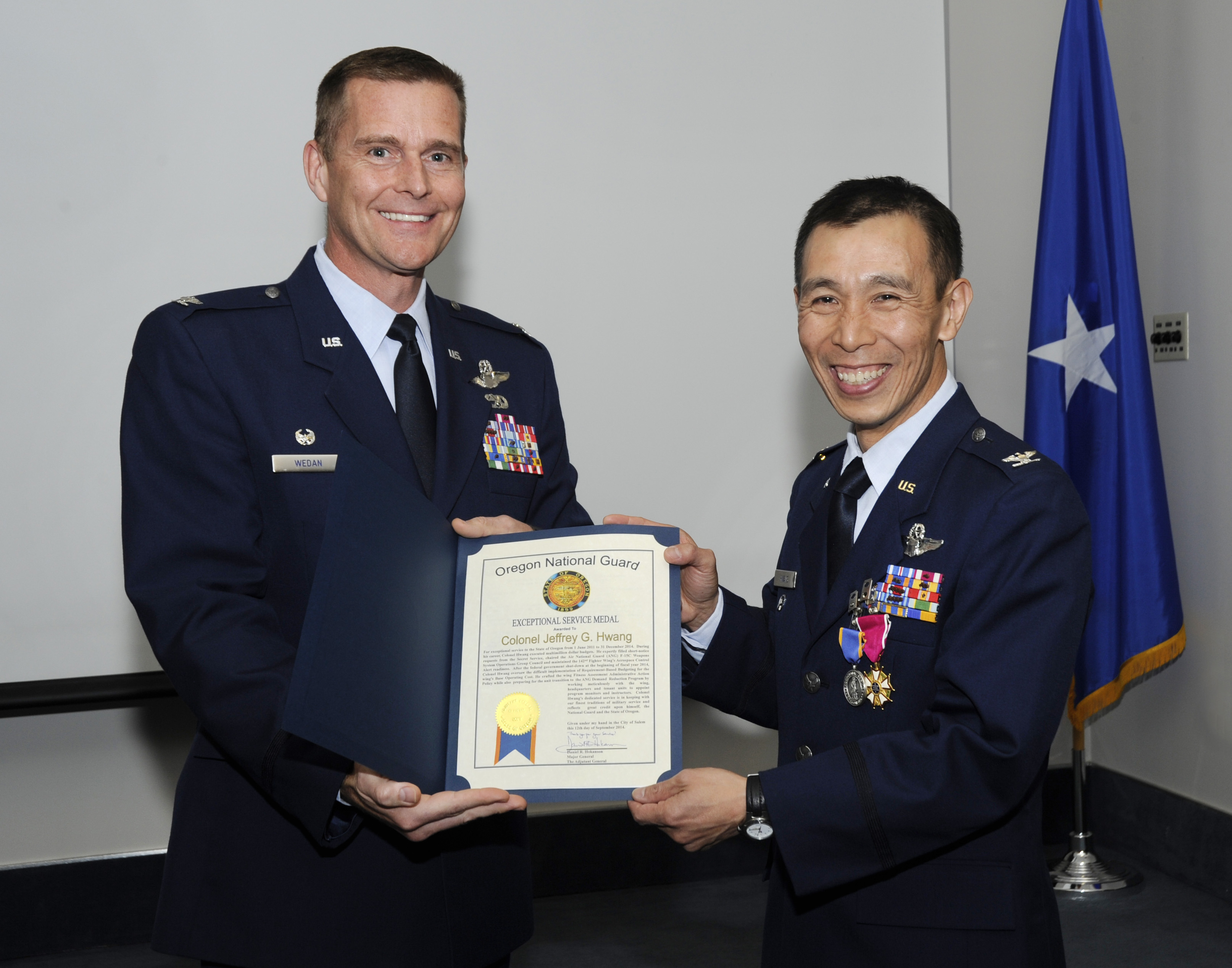Col. Hwang Retirement