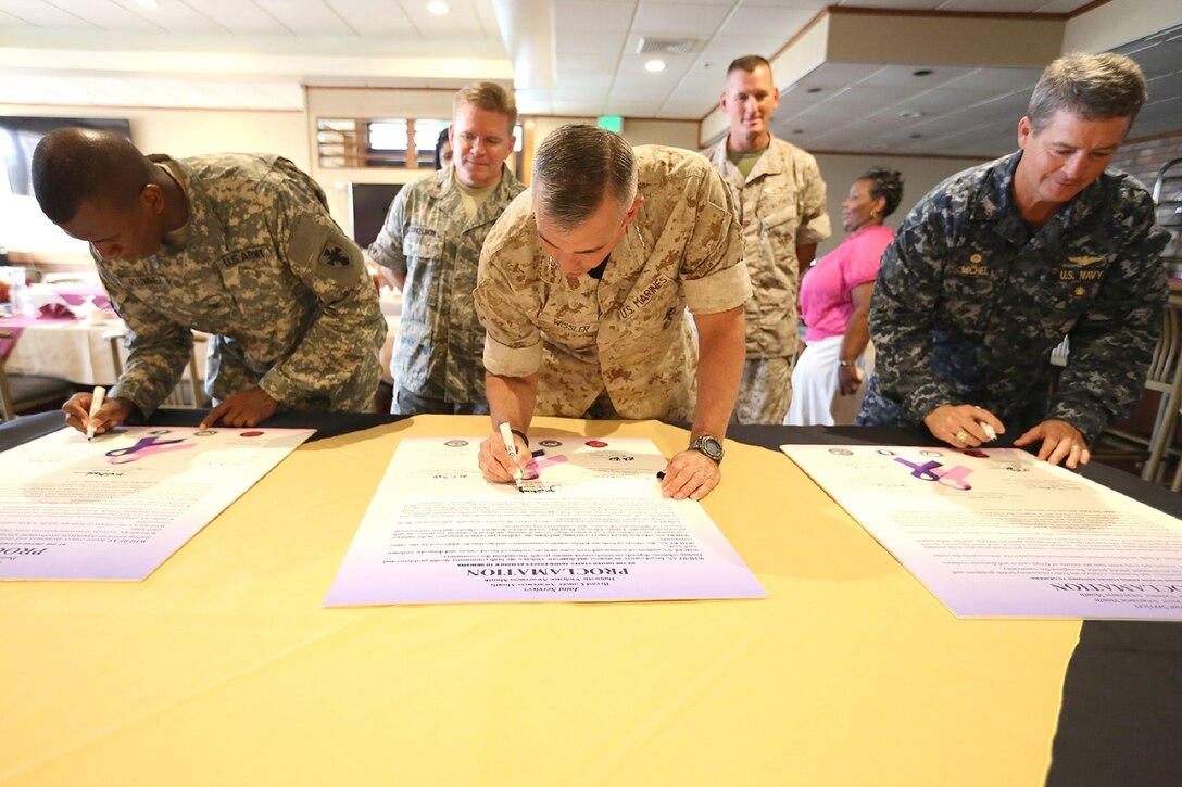 Domestic Violence Awareness Month Proclamation signed