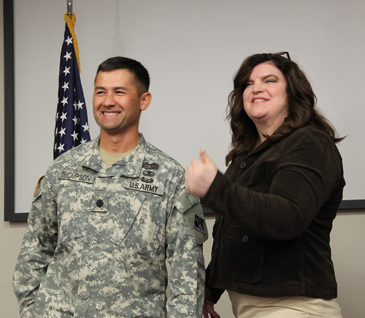 Lt. Col. Thompson promotion