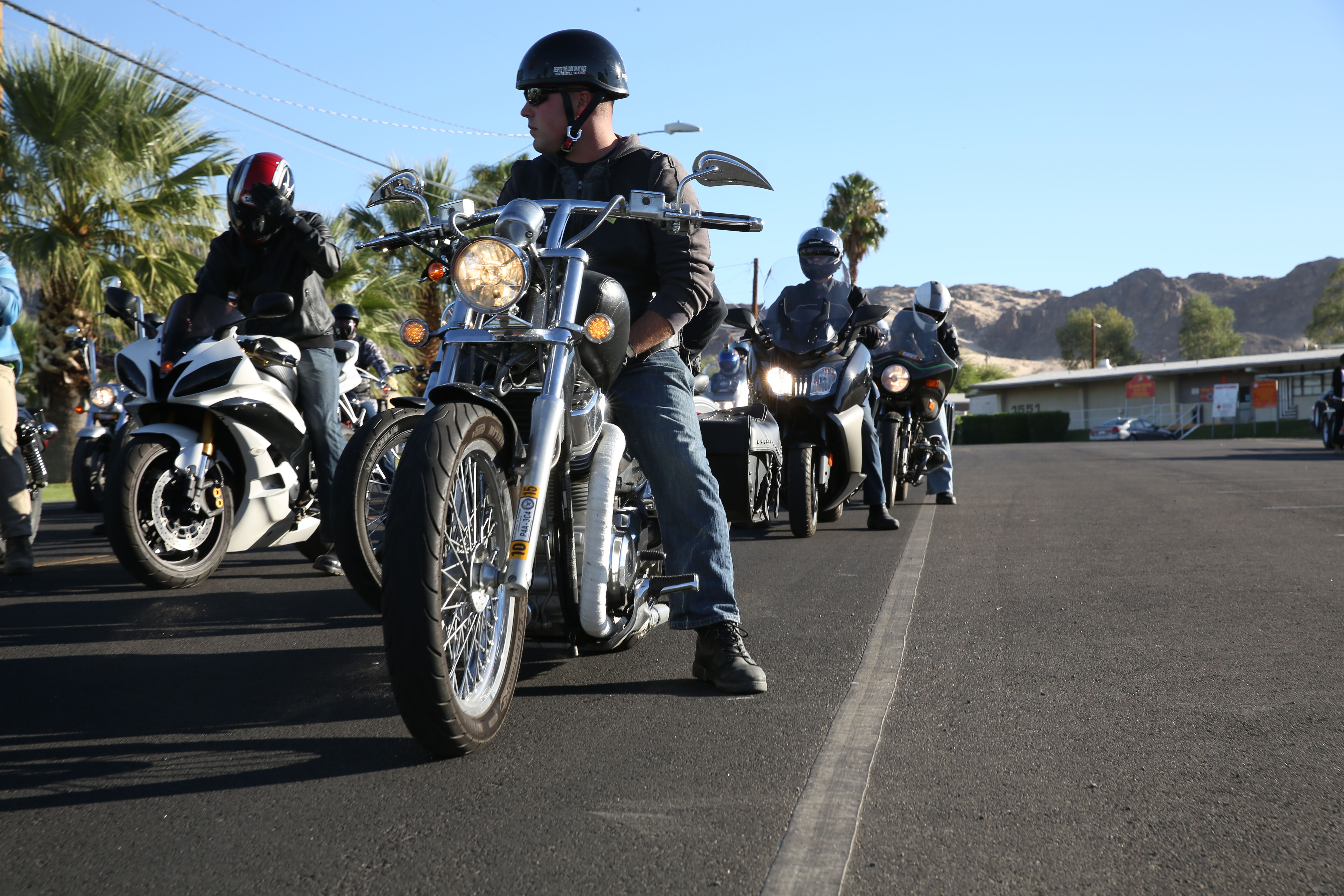 Combat Center hosts Domestic Violence Awareness motorcycle ride