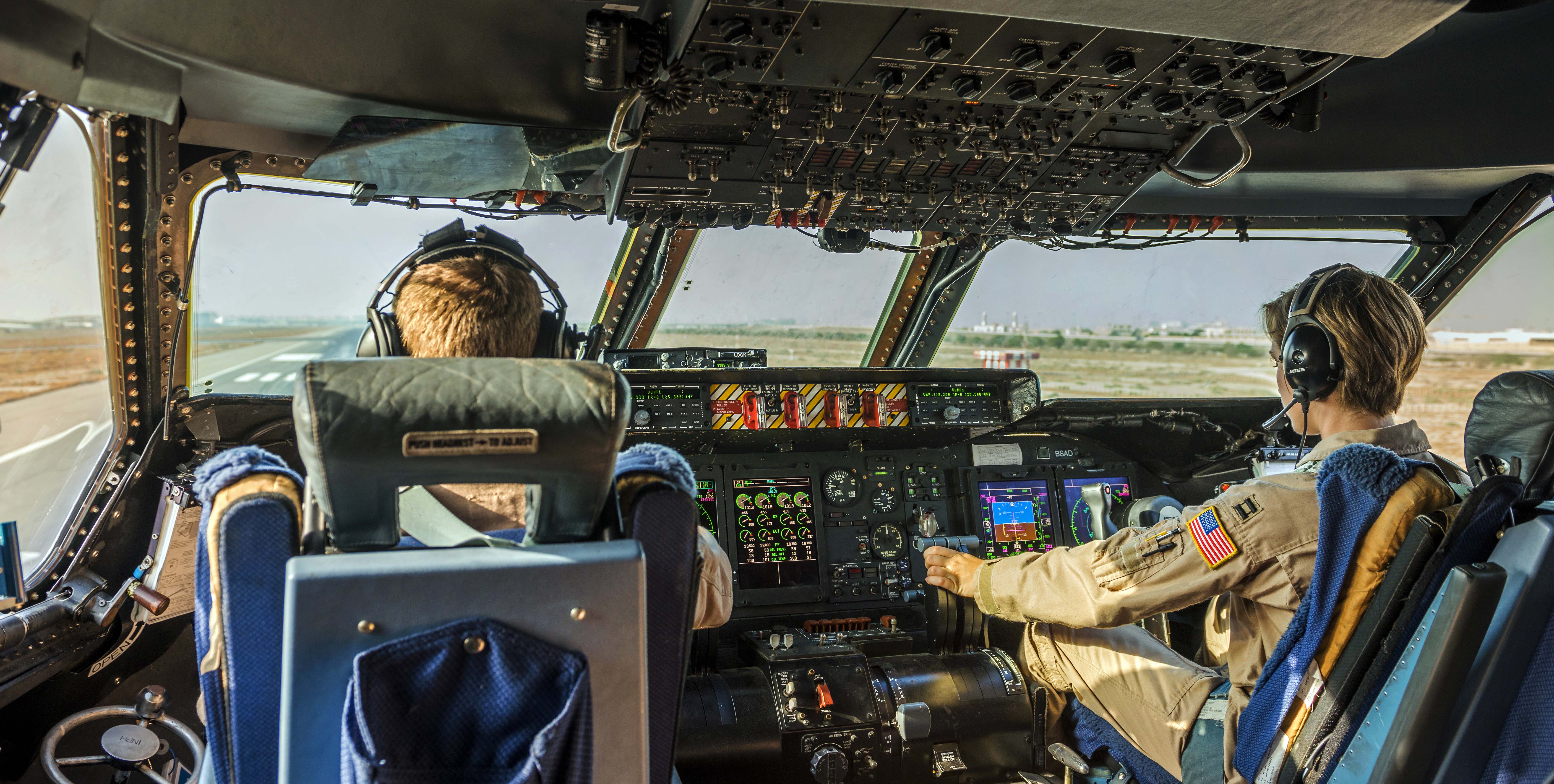 U.S. Air Force Capts. Braden Gross, left. and Jennifer Nolta, right ...