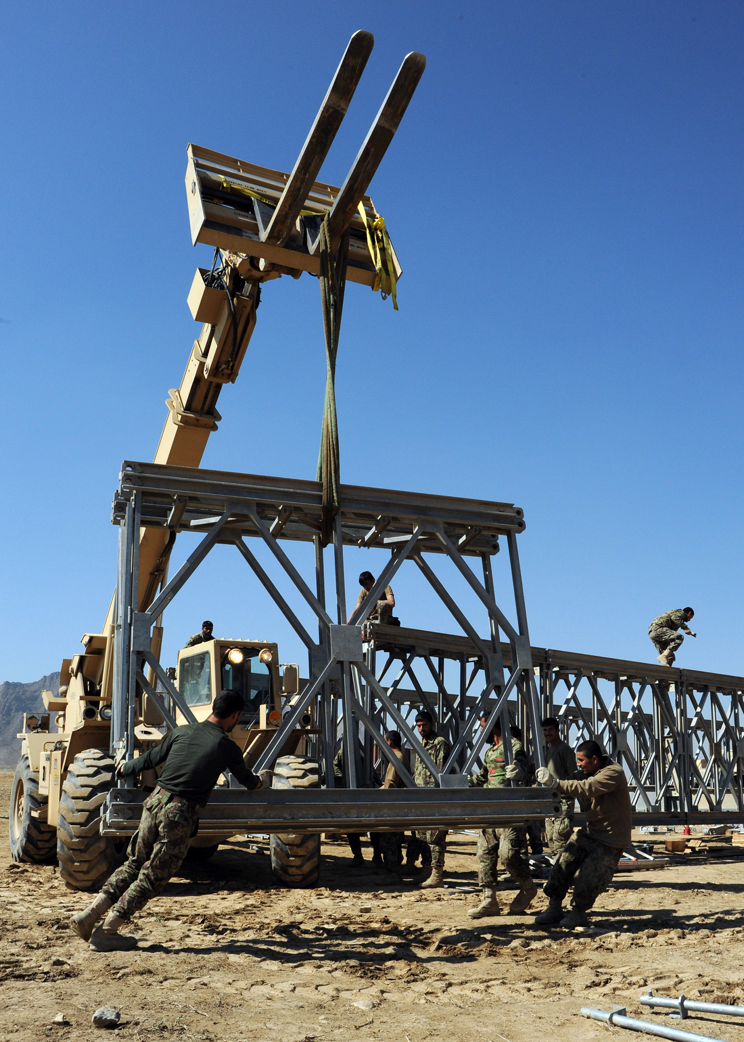 Soldiers with the Afghan national engineer brigade responsible for ...