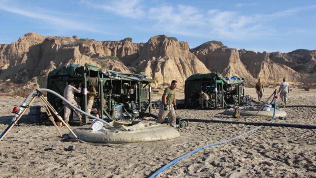 Marines wash away thirst at exercise Pacific Horizon