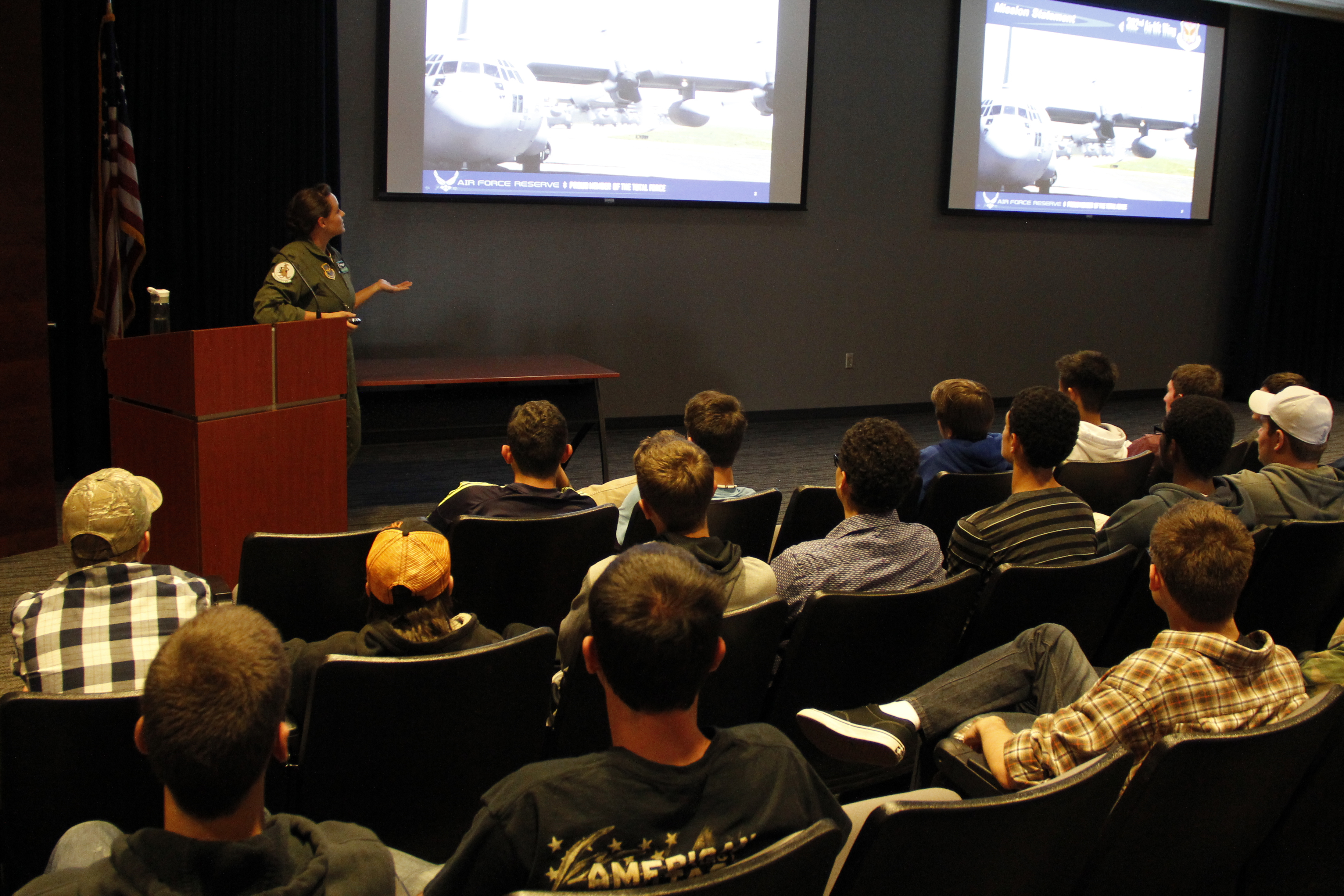Aviation program students introduced to wing's airlift mission > 302nd ...