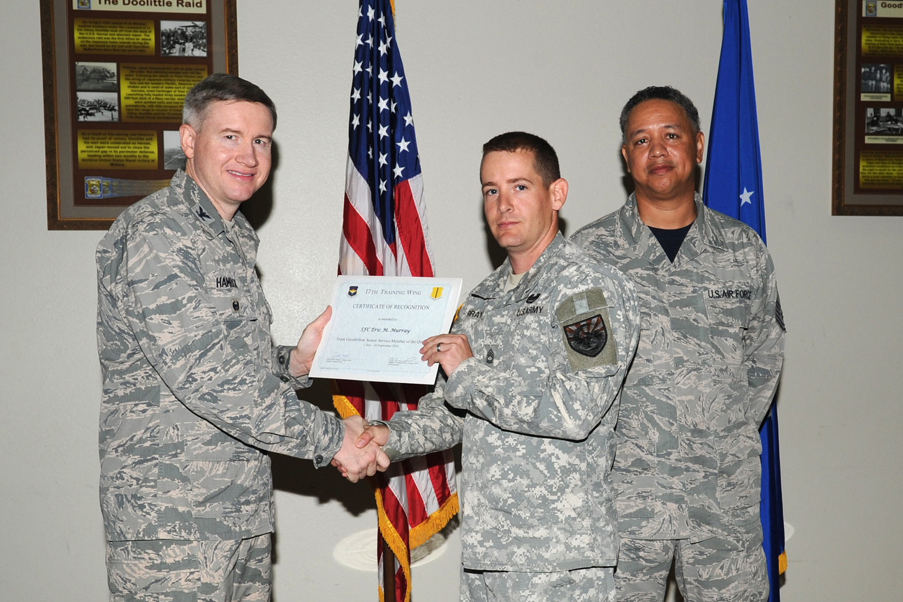 Wing recognizes third quarter winners