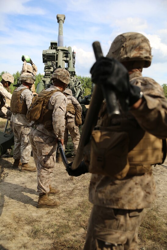 Integrated Task Force Artillery Marines send first rounds downrange
