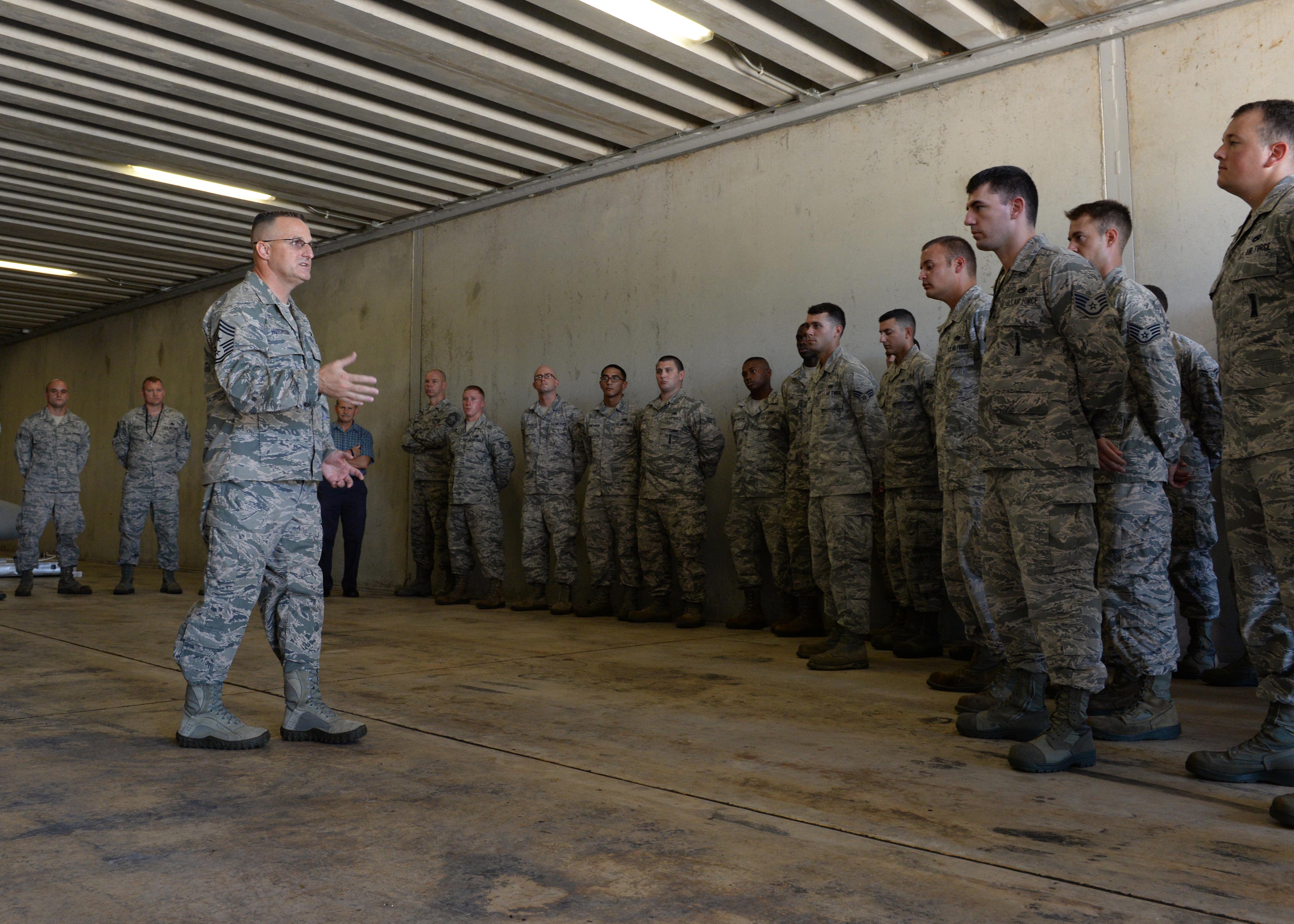 PACAF Command Chief visits Team Andersen